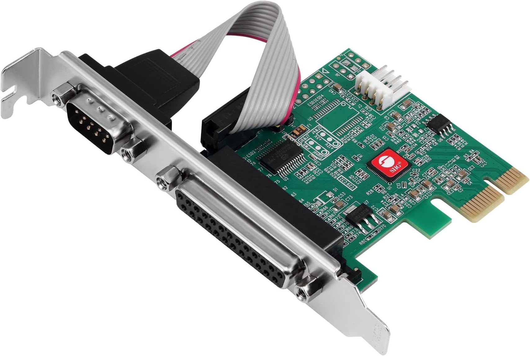 Amazon.com: SIIG Single Serial Port/RS-232 and Single Parallel Port ...