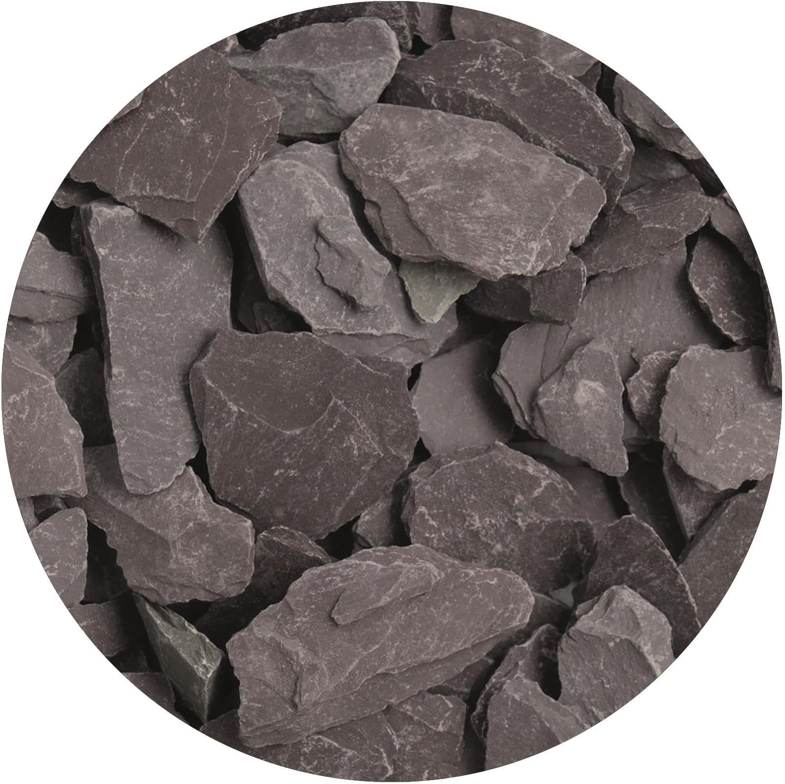 simpa Decorative Landscaping Slate Aggregates - White Limescale ...