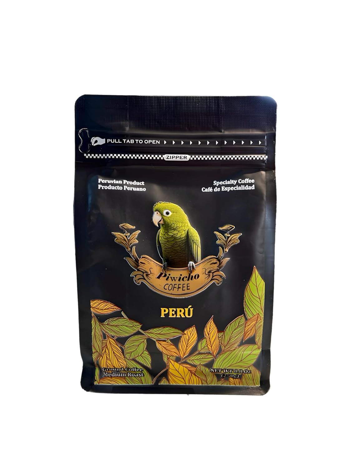 Amazon.com : Piwicho Coffee, Ground Coffee, 8.8 oz Bag, Medium Roast ...