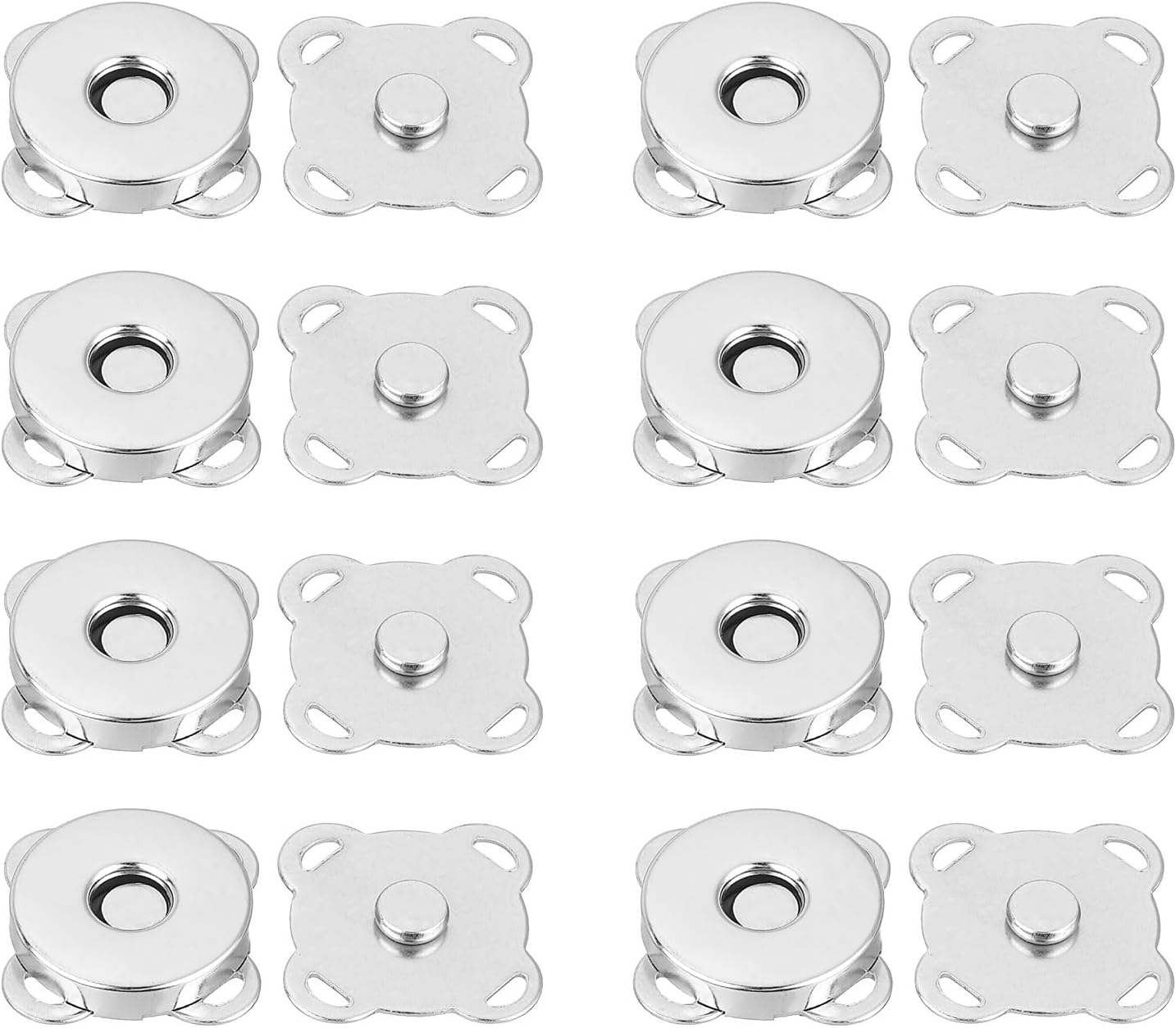 Amazon.com: uxcell 30 Sets Magnetic Snaps Button, 18mm/0.71" Metal Plum ...