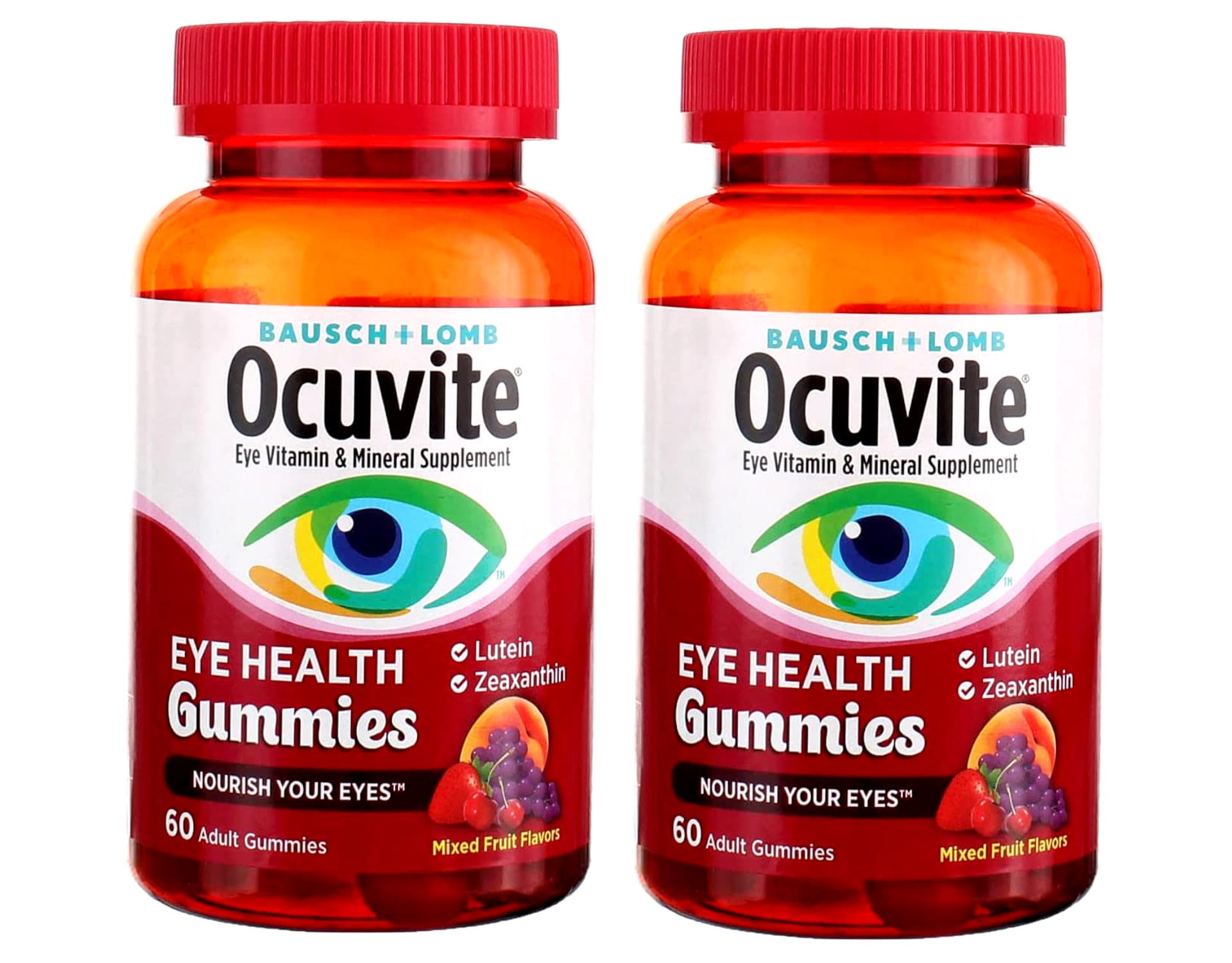 Amazon.com: Ocuvite Eye Health Gummies, Mixed Fruit Flavors, 60 Count ...