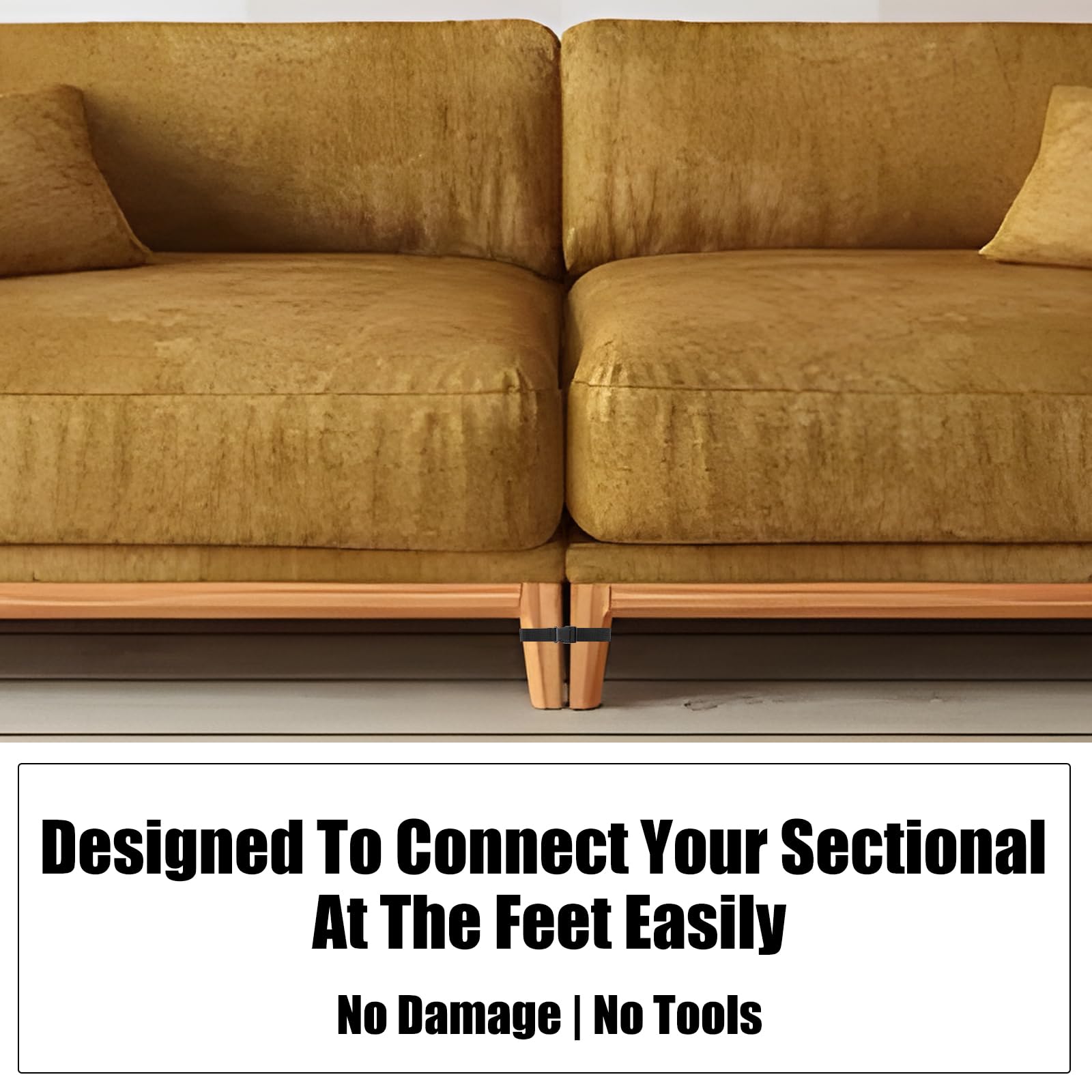 Snapklik.com : HOWDIA Sectional Couch Connectors Sofa Straps Heavy-Duty ...
