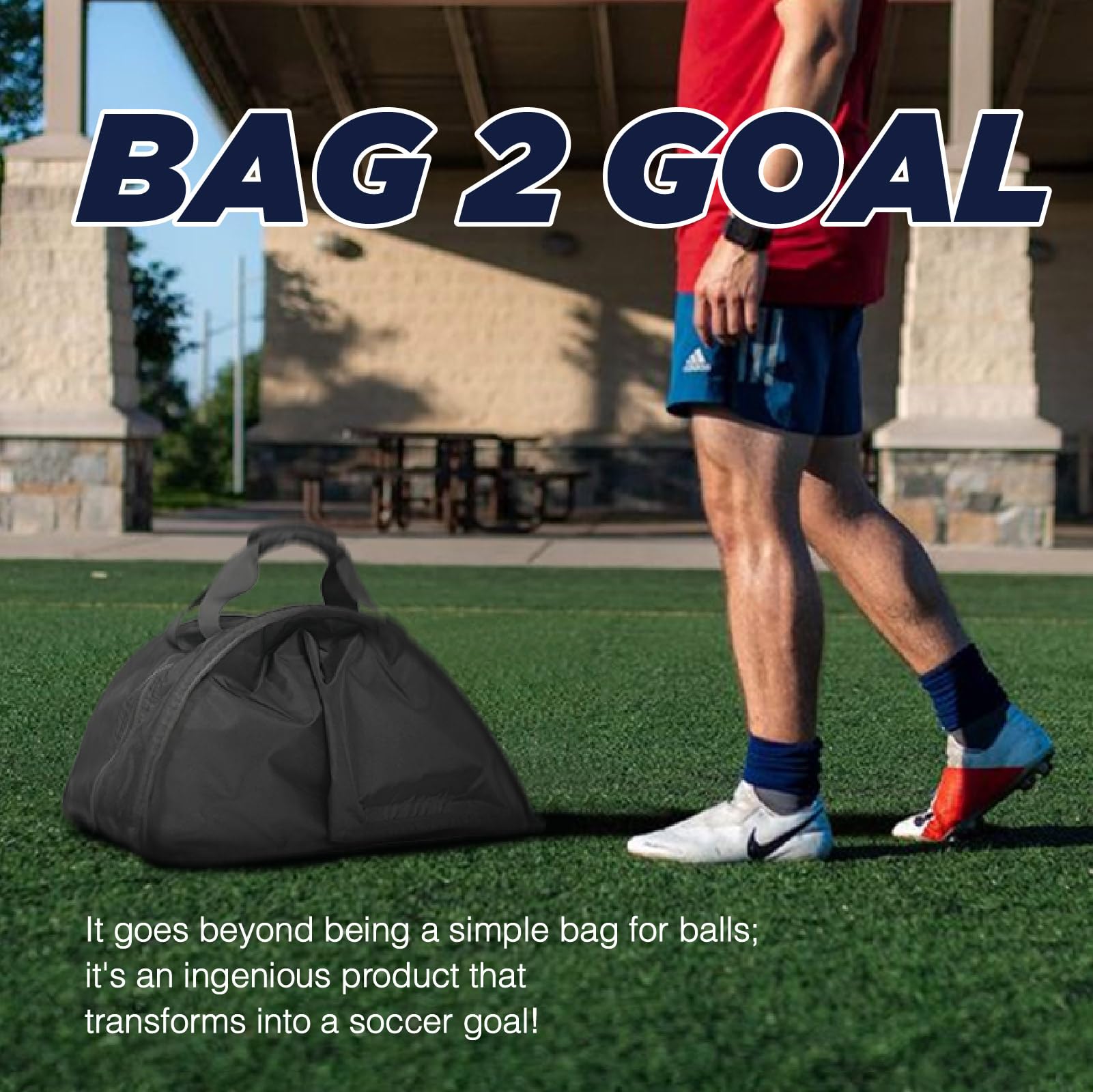 Snapklik.com : Soccer Goal Net, Bag2Goal Pop Up Design Soccer Goals For ...