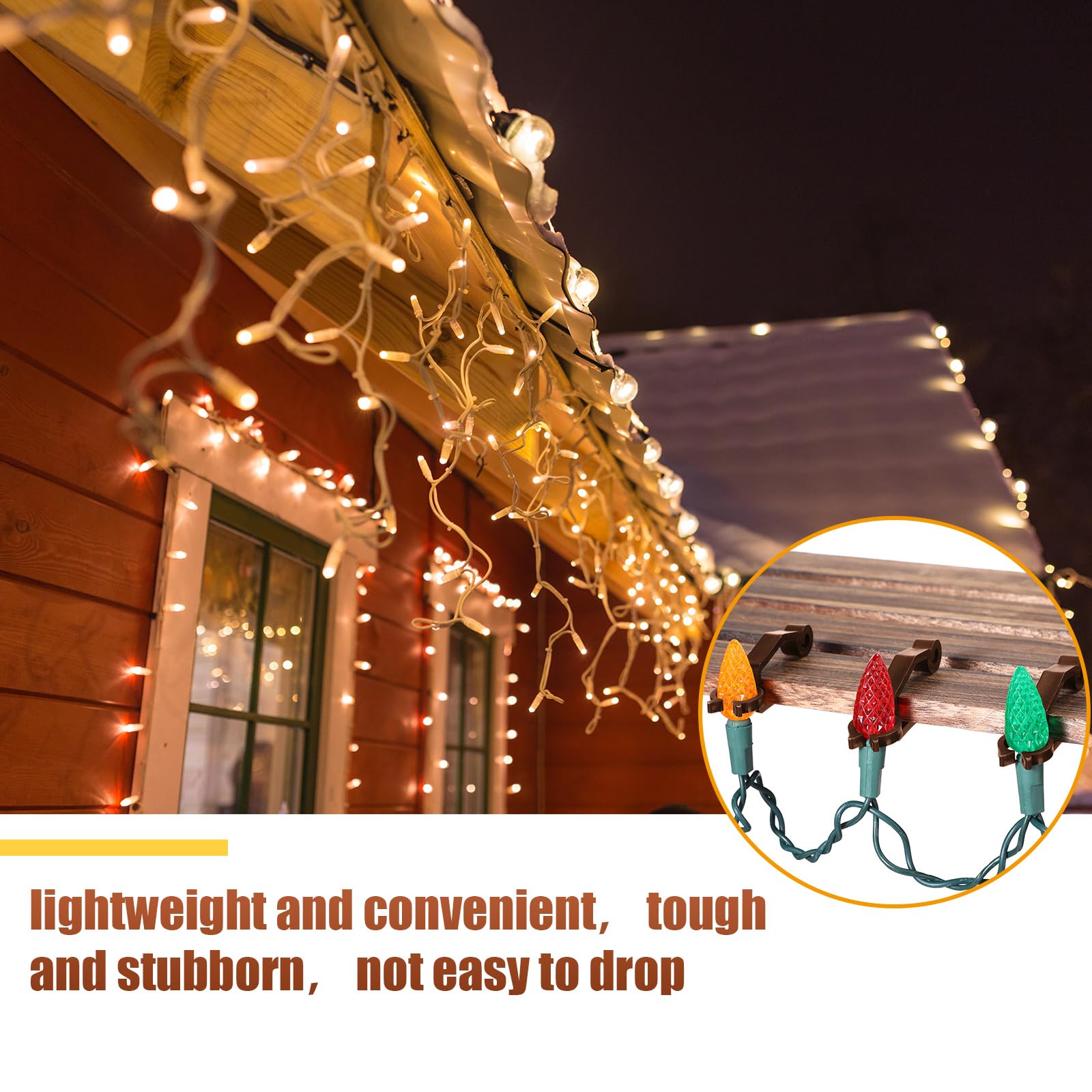 Snapklik.com : Wenqik Large C7 C9 Christmas Light Clip Outdoor Holiday ...