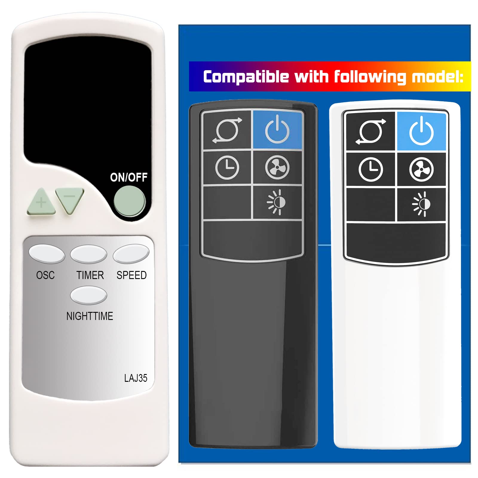 Amazon.com: Replacement Remote Control for Lasko 2033685 2033686 T48335 ...