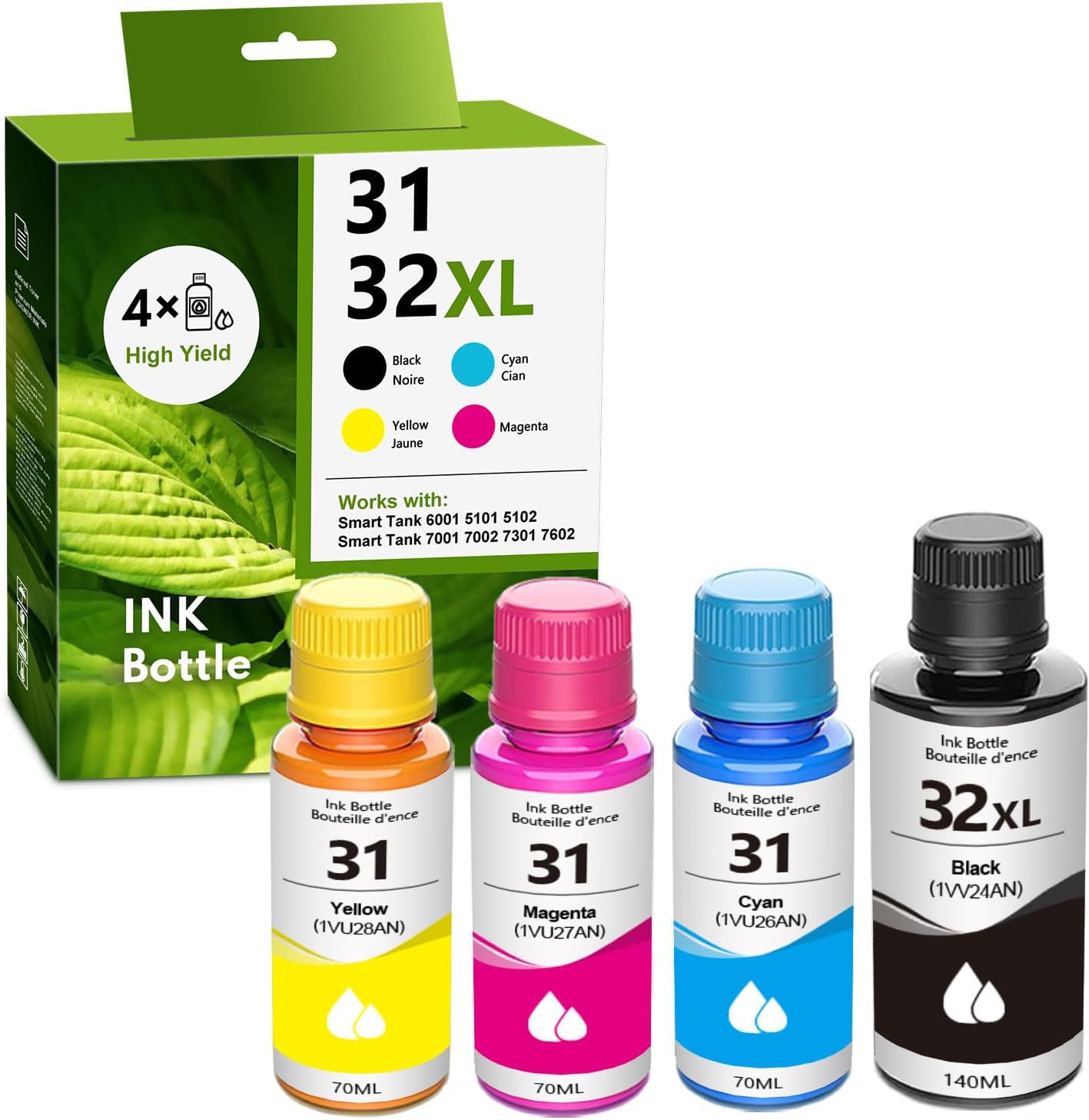 Amazon.com: HP 32XL | Ink Bottle | Black | Up to 6000 pages per bottle ...