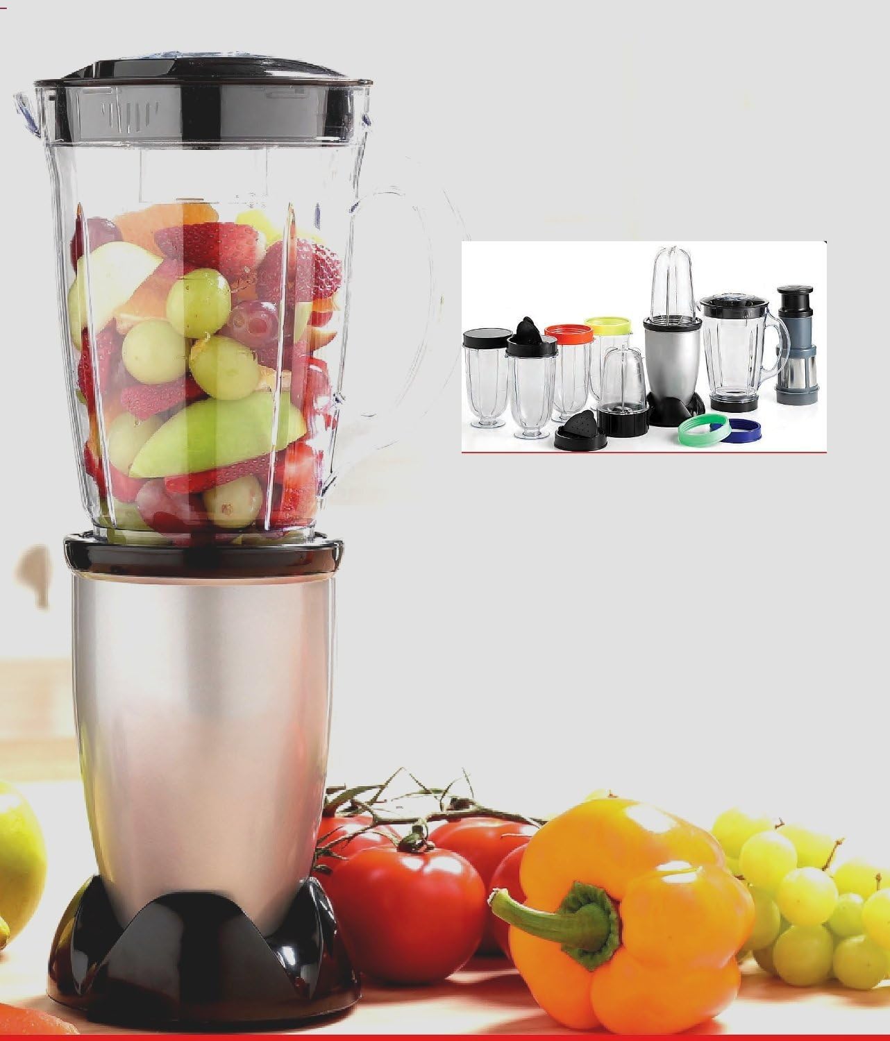 New 17Pc Multi Blender - Food Processor. Juicer | Smoothie Maker ...