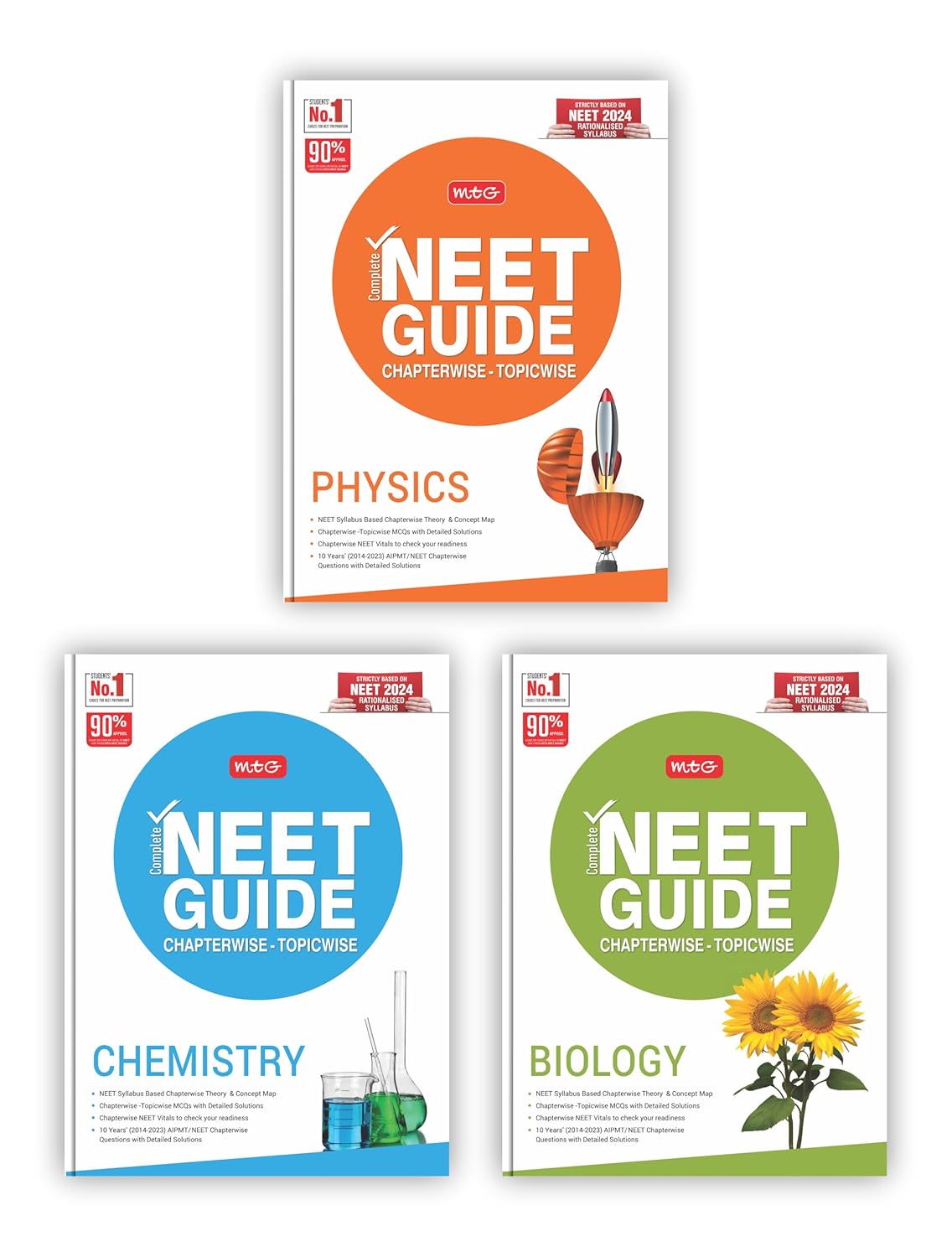 Buy Mtg Complete Neet Guide Physics, Chemistry & Biology Book For 2024 ...