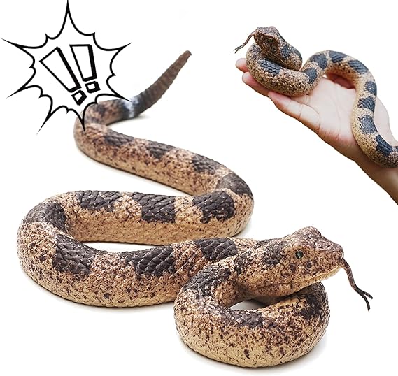Amazon.com: Realistic Rubber Fake Snakes Rattlesnake, Keep Birds Away ...
