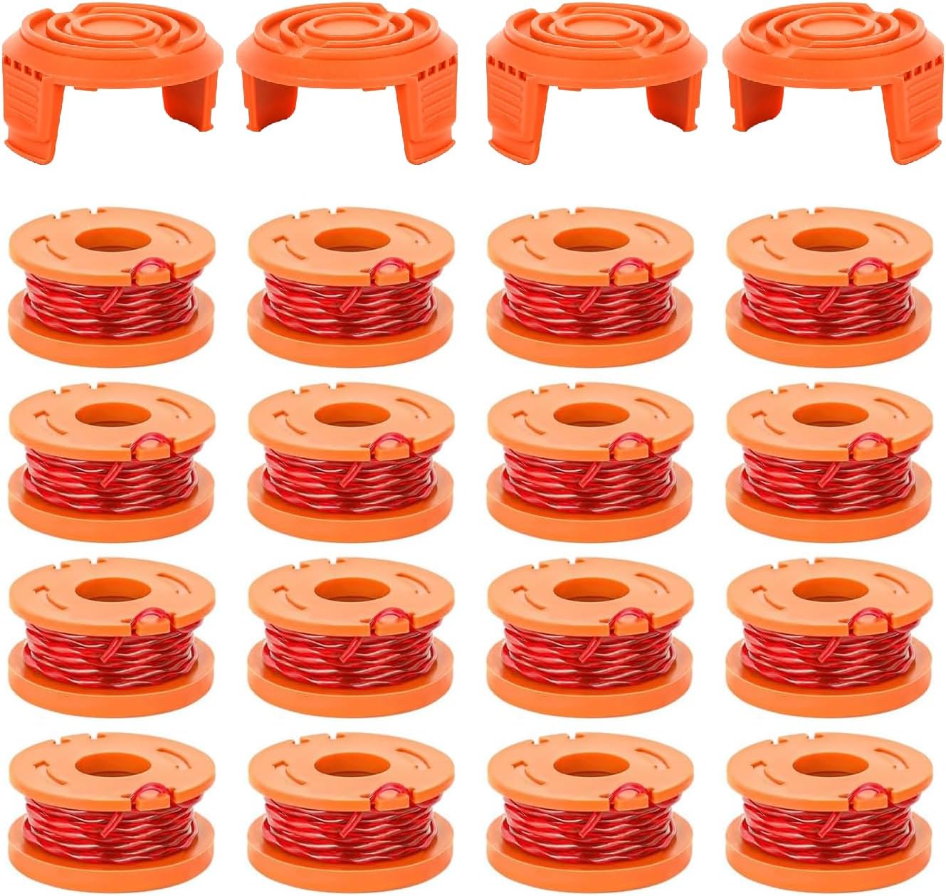 Amazon.com : Evenlinkics 20 Pack WA0010 Replacement Spool for Worx Weed ...