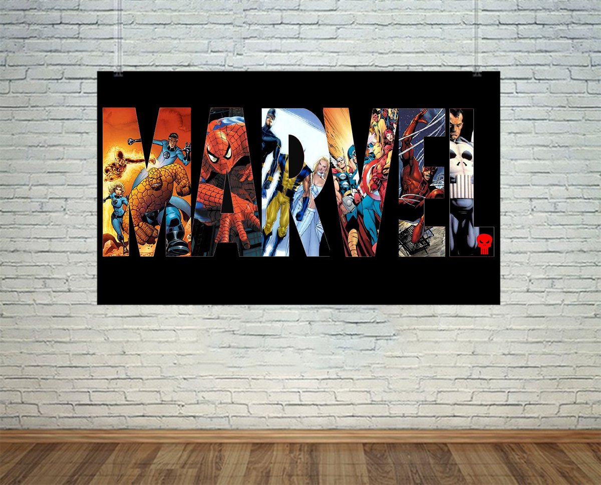 GADGETS WRAP Marvel Heros Comic Matte Photo Paper Poster (30 Cm X 5 Cm ...