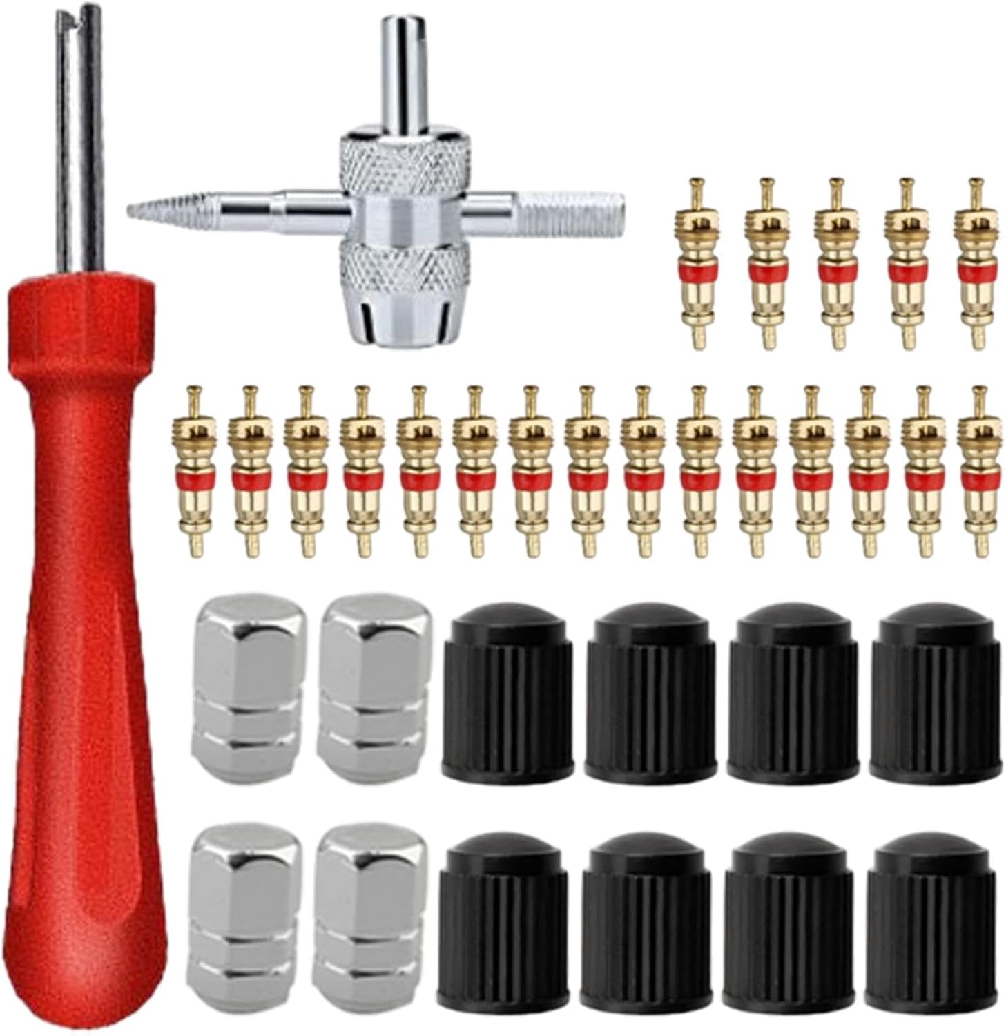 Modonghua Tyre Valve Repair Tool Set, Valve Tool, Valve Core Remover ...