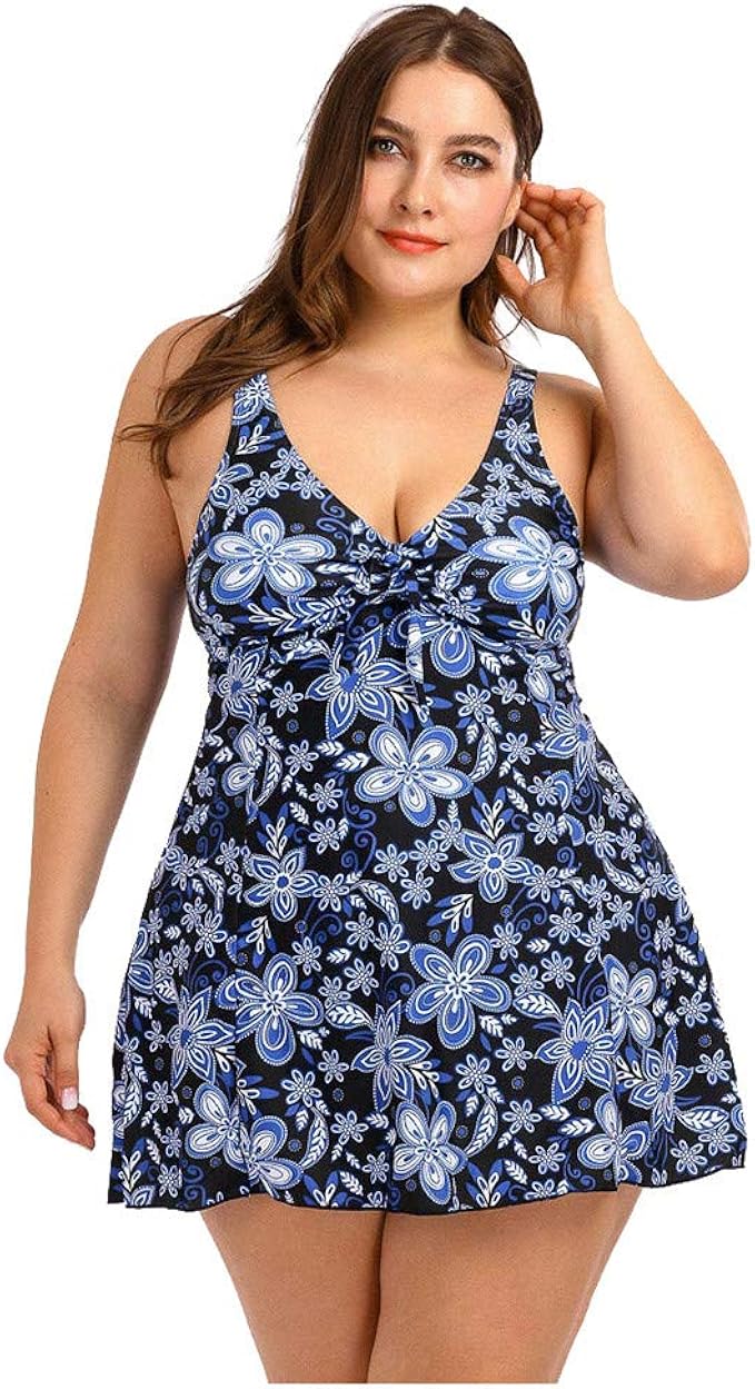 HHyyq Damen Plus Size Badeanzug Hohe Taille Bikini Set Frauen Tankini ...