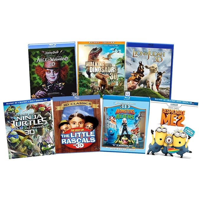Buy Ultimate Kids & Family 7-Movie Blu-ray 3D Collection: Monsters VS ...