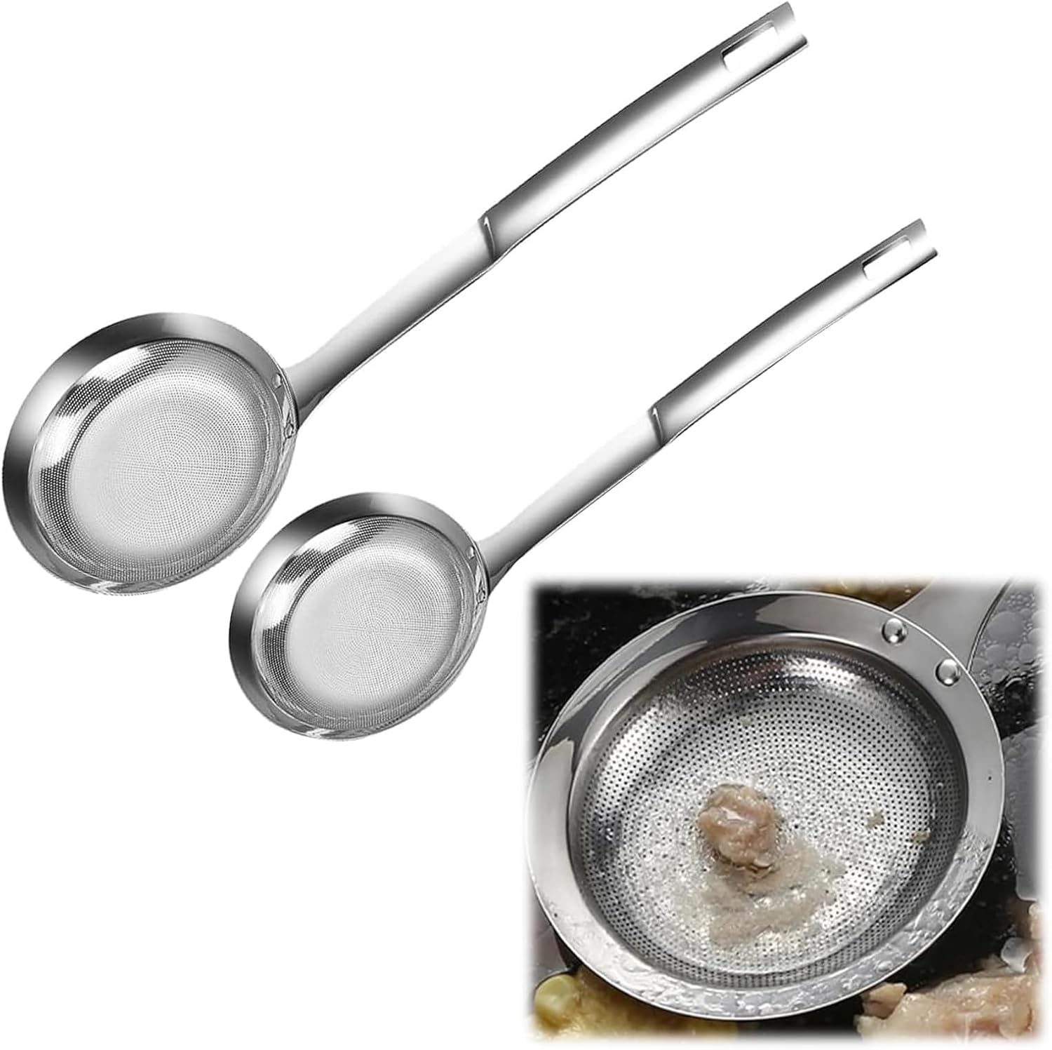 Amazon.com: Stainless Steel Colander, 2024 Upgrade Extra Fine Mesh ...