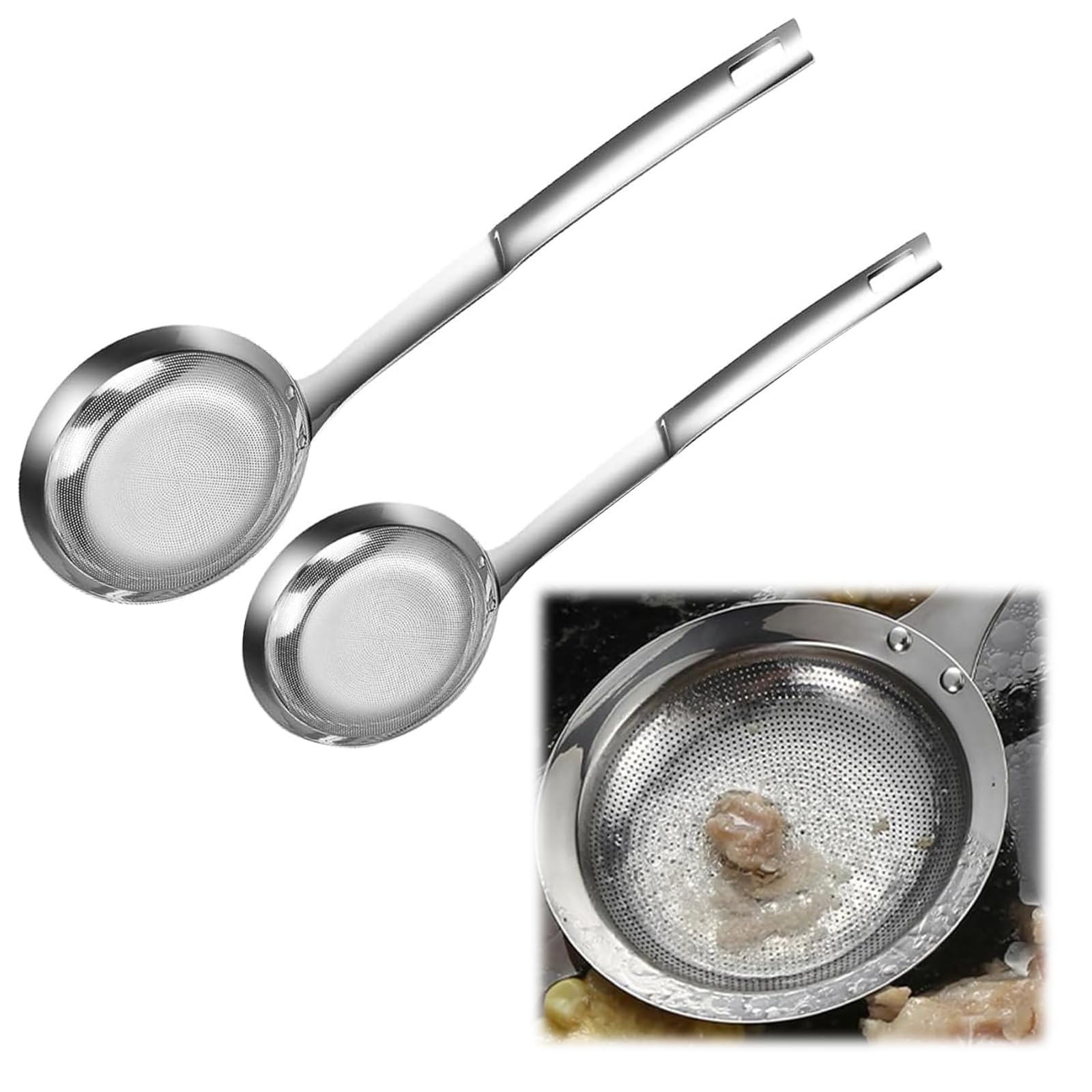 Amazon.com: Fine Mesh Stainless Steel Colander, 2024 Upgrade Spoon ...