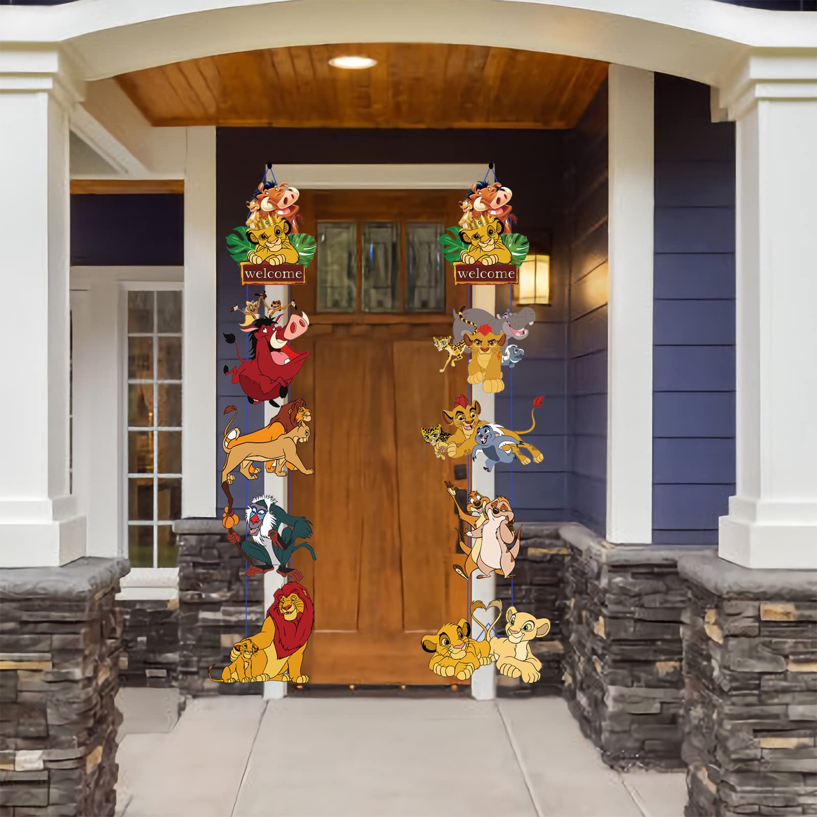 Snapklik.com : 10 Pieces Lion King Cardboard Door Sign Banner Porch ...