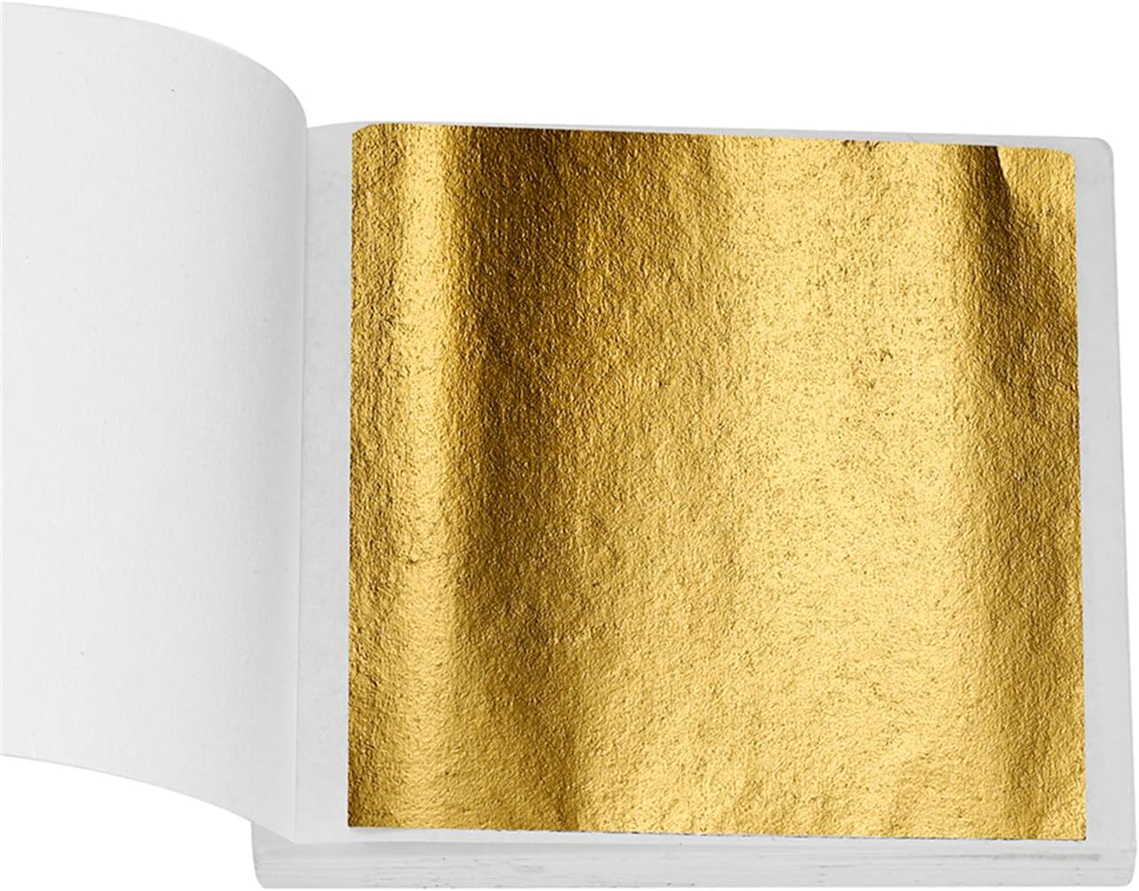 Amazon.com: 100 Sheets Gold Foil Paper Art Gold Foil Sheets Thin Gold ...