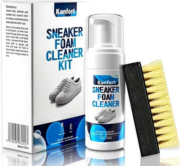 Amazon.com: kanfort Shoe Cleaner, White Shoe Cleaning Kit with Shoe ...