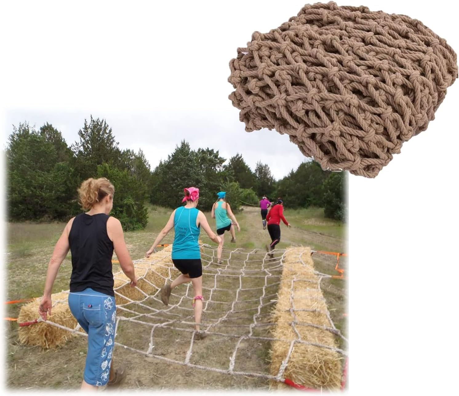 Amazon.com: Hemp Rope Net Climbing Net Rope Frame Netting Heavy Duty ...