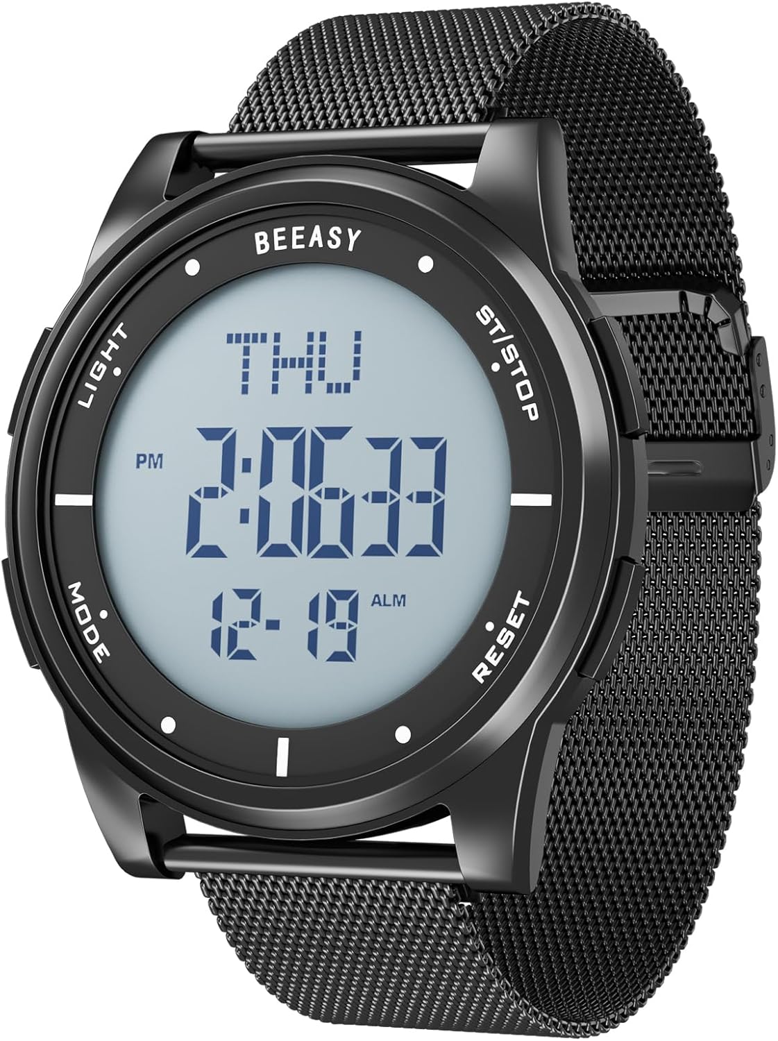 Amazon.com: Beeasy Digital Watch Fashion Sleek Minimalist Mesh ...