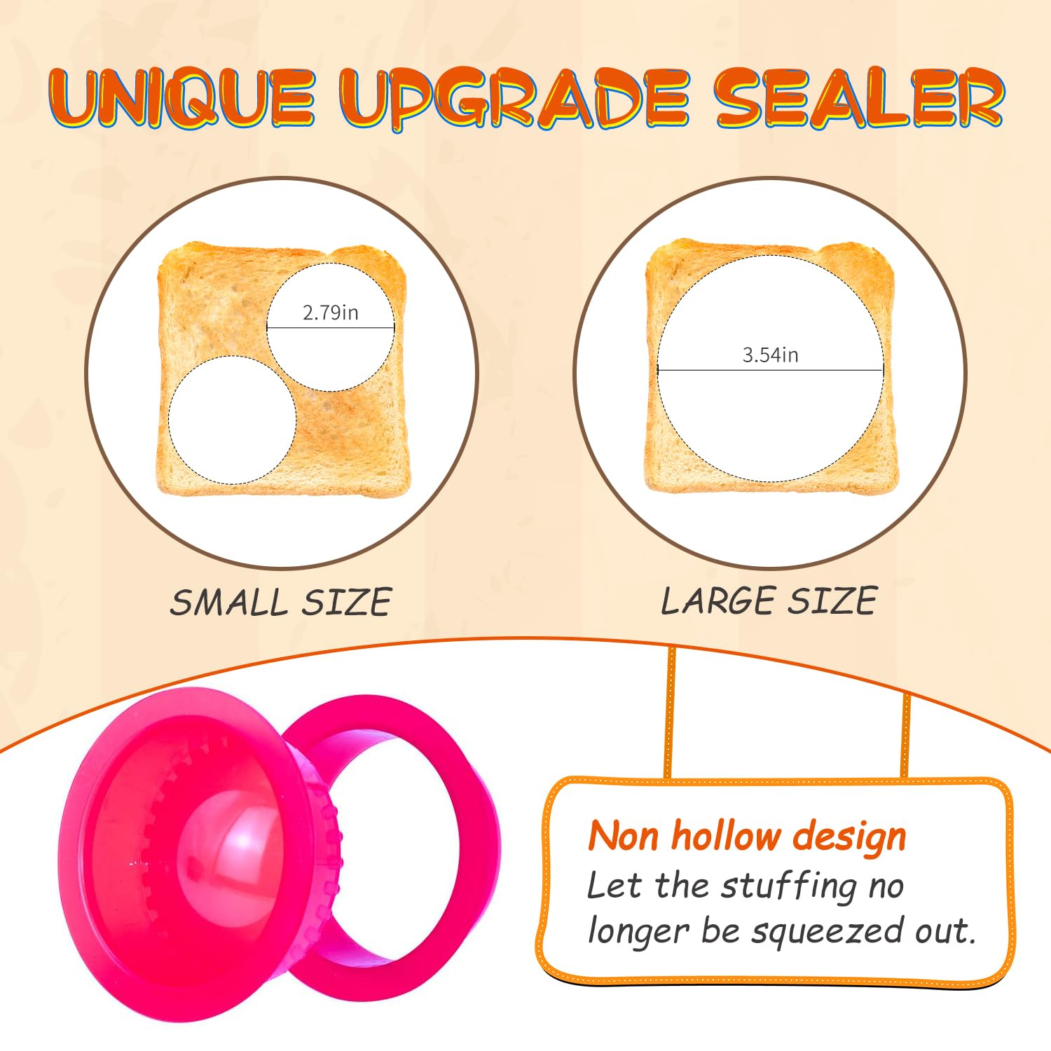 Snapklik.com : Sandwich Cutter And Sealer - 5 PCS Decruster Sandwich ...