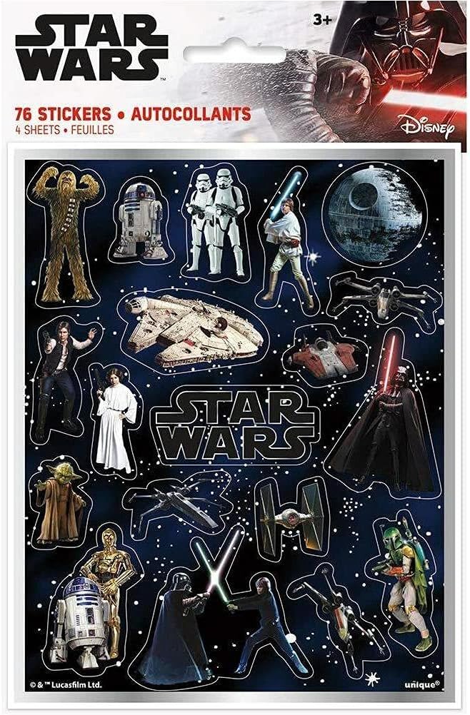 Unique Classic Star Wars Sticker Sheets, 4ct, Stickers - Amazon Canada