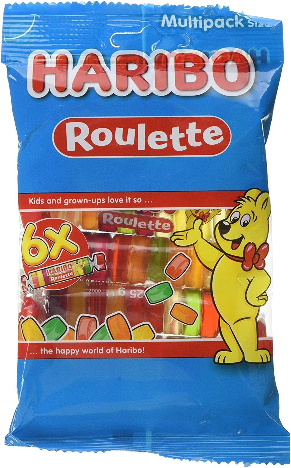 Haribo Roulette Fruit Flavour Sweets, 25g ( pack of 6 ) : Amazon.co.uk ...