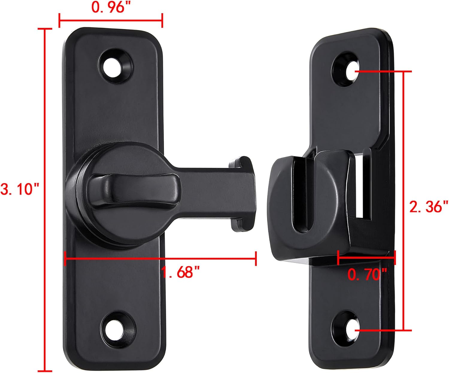 Black Enhanced Security Flip Latch Lock - Heavy-Duty Philippines | Ubuy