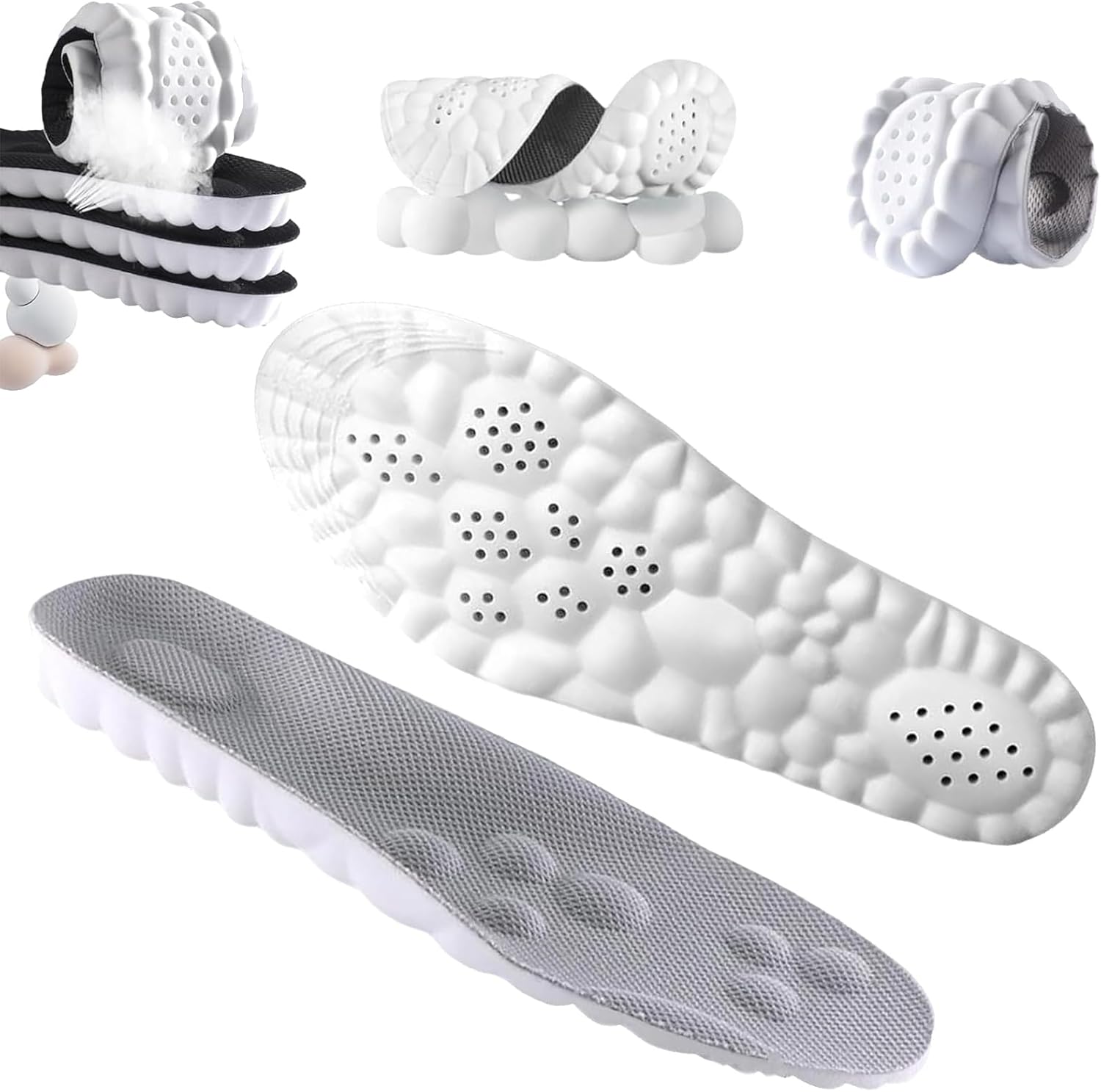 4D Insoles - 4D Cloud Technology Insole - Super Soft, Ultra Comfort ...