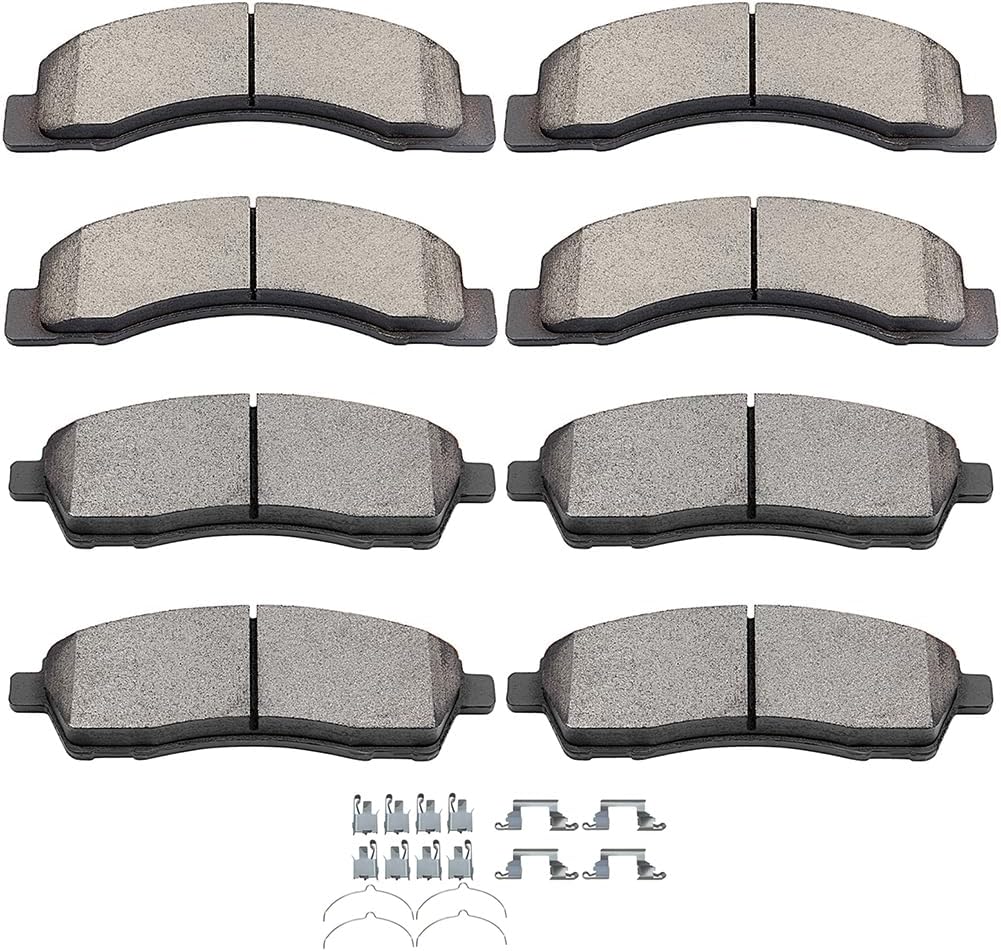 Amazon.com: SCITOO Ceramic Brake Pads Kits, 8pcs Brakes Pads Set fit ...