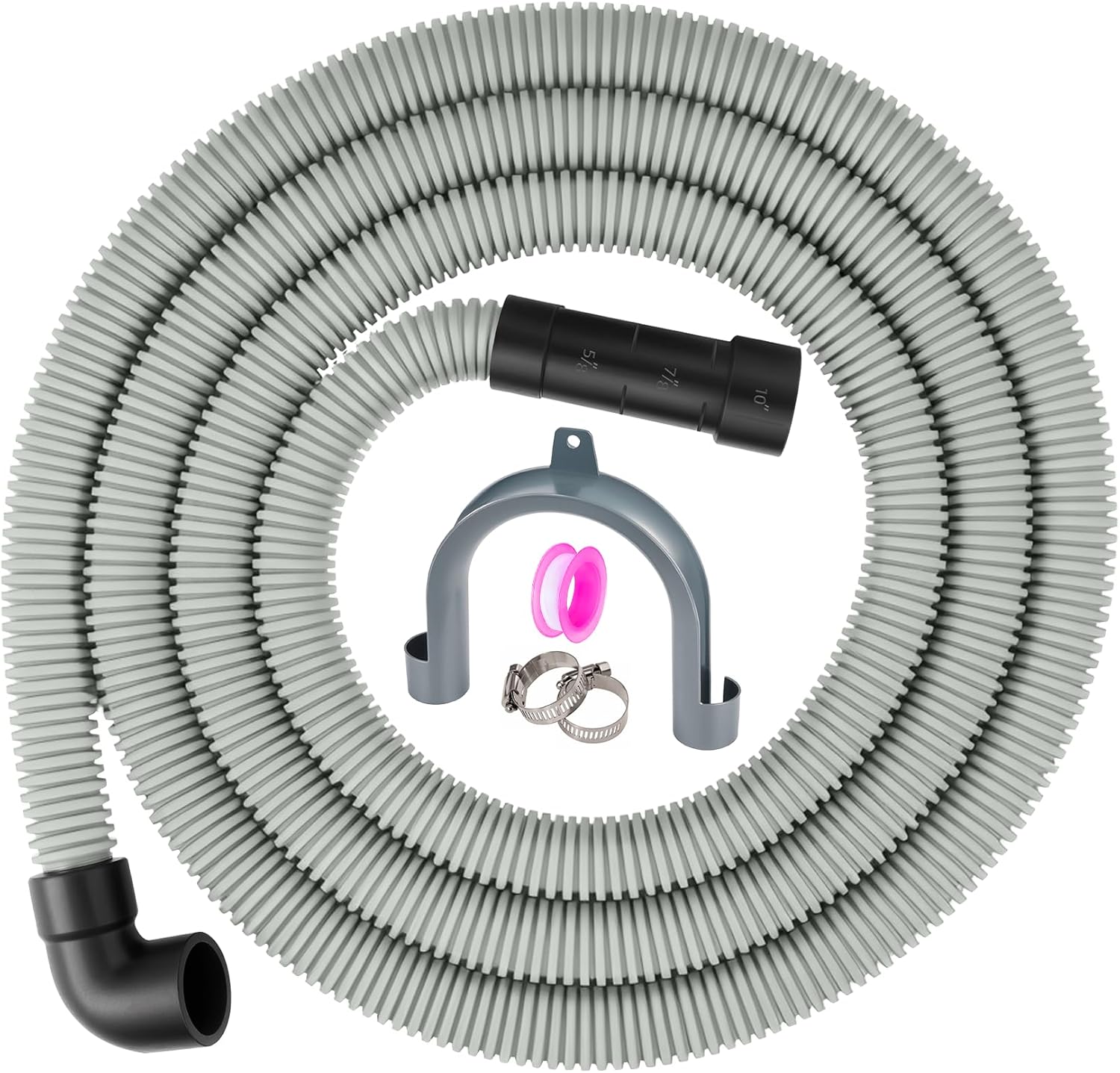 Amazon.com: Dishwasher Drain Hose, 1Plusselect 6FT Flexible Discharge ...