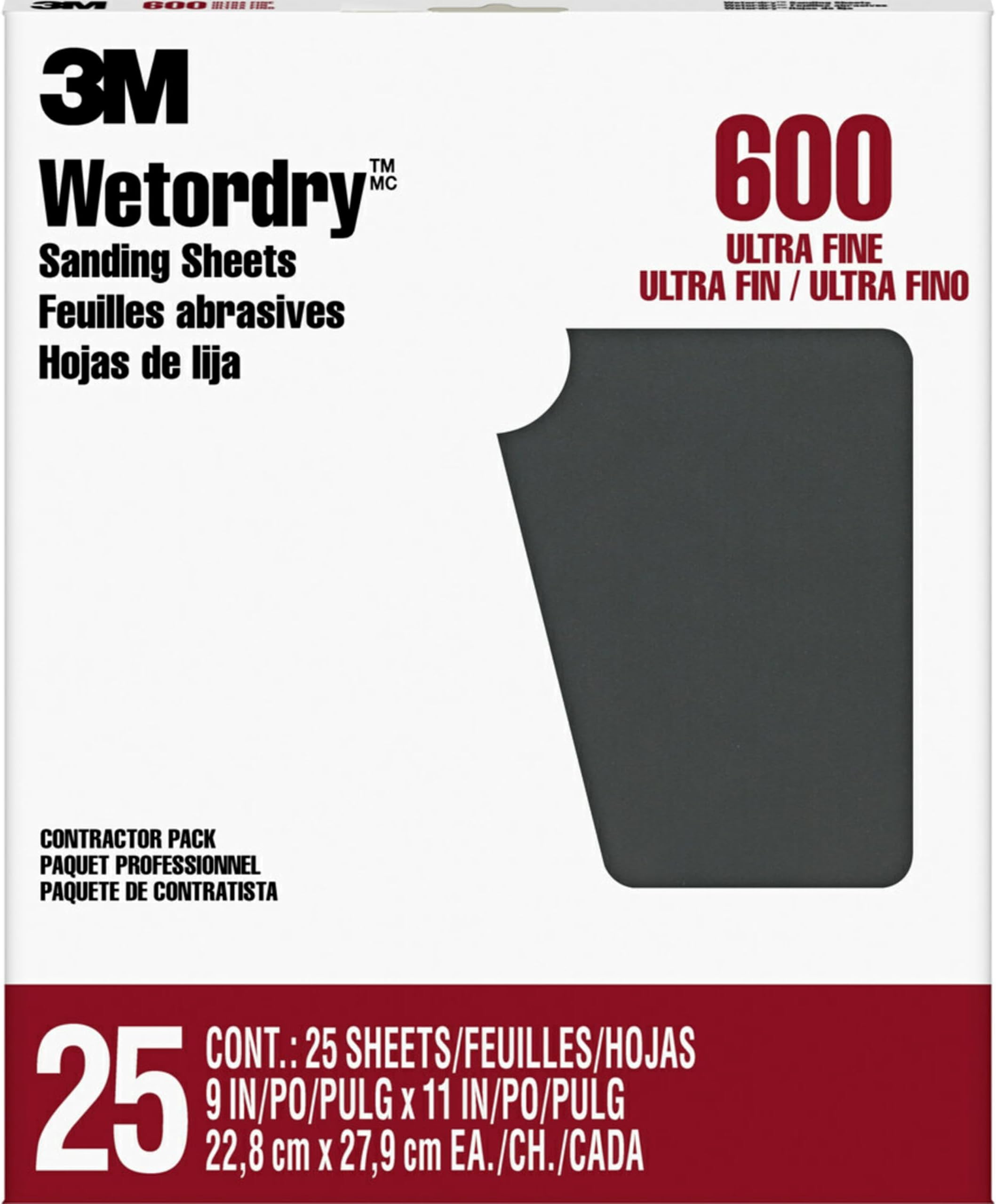 3M 9 x 11 WETORDRY P320 50 Sheets - 320 Grit Sand Paper 02040 ...