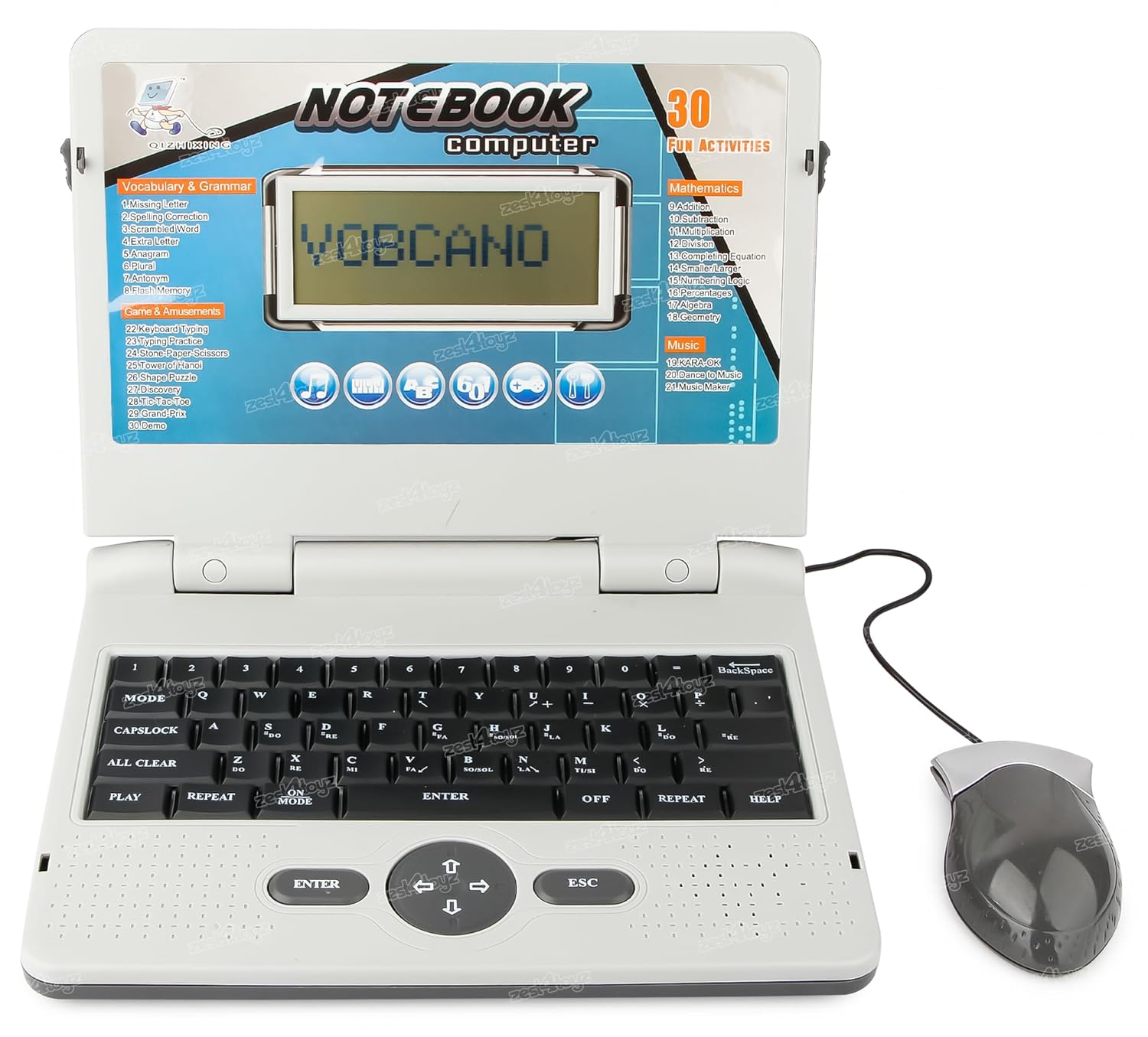 Zest 4 Toyz 30 Fun Activities & Games Laptop Notebook Computer Toy for ...