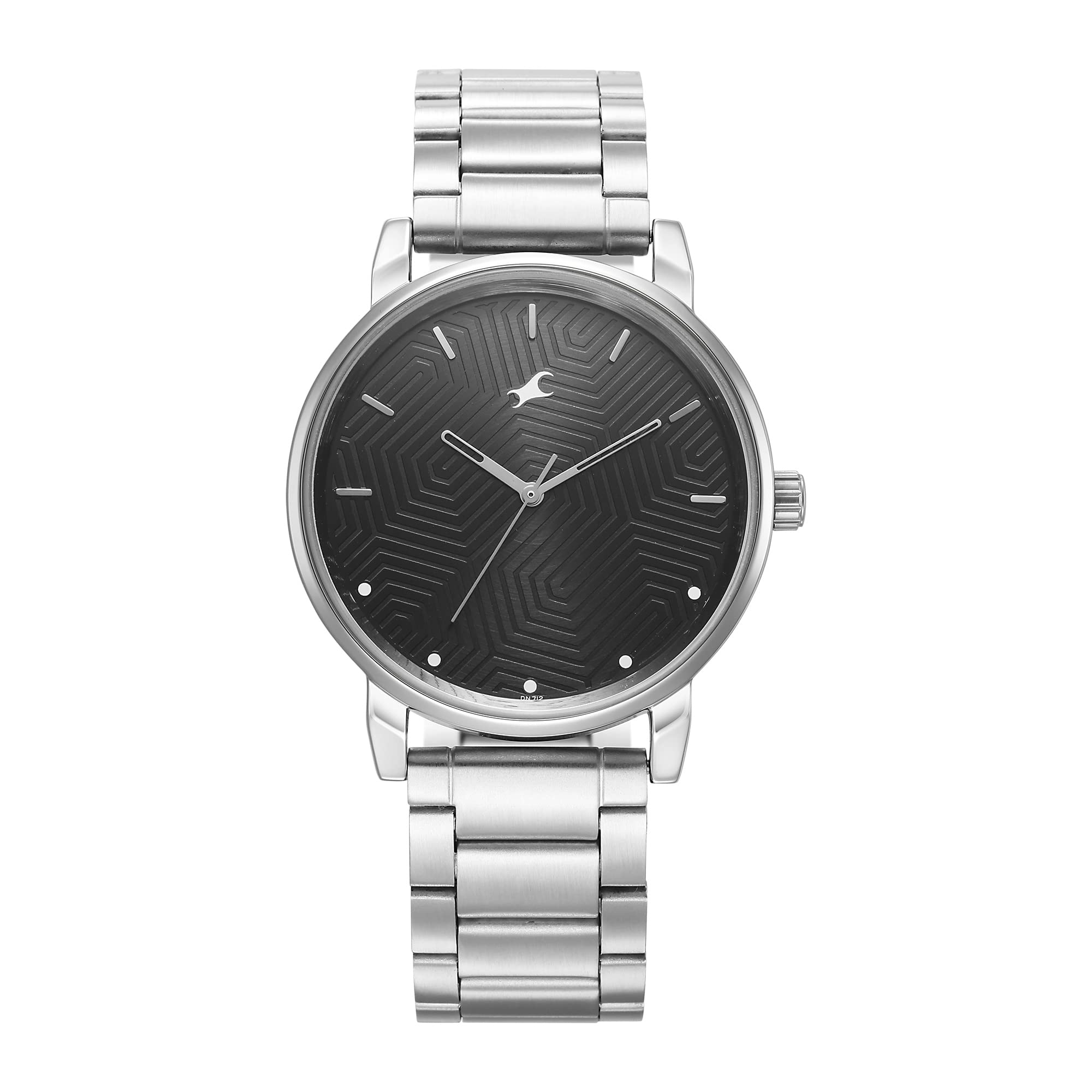 Buy Fastrack Stunners Analog Mens Black Dial Metal Strap Watch for Guys ...