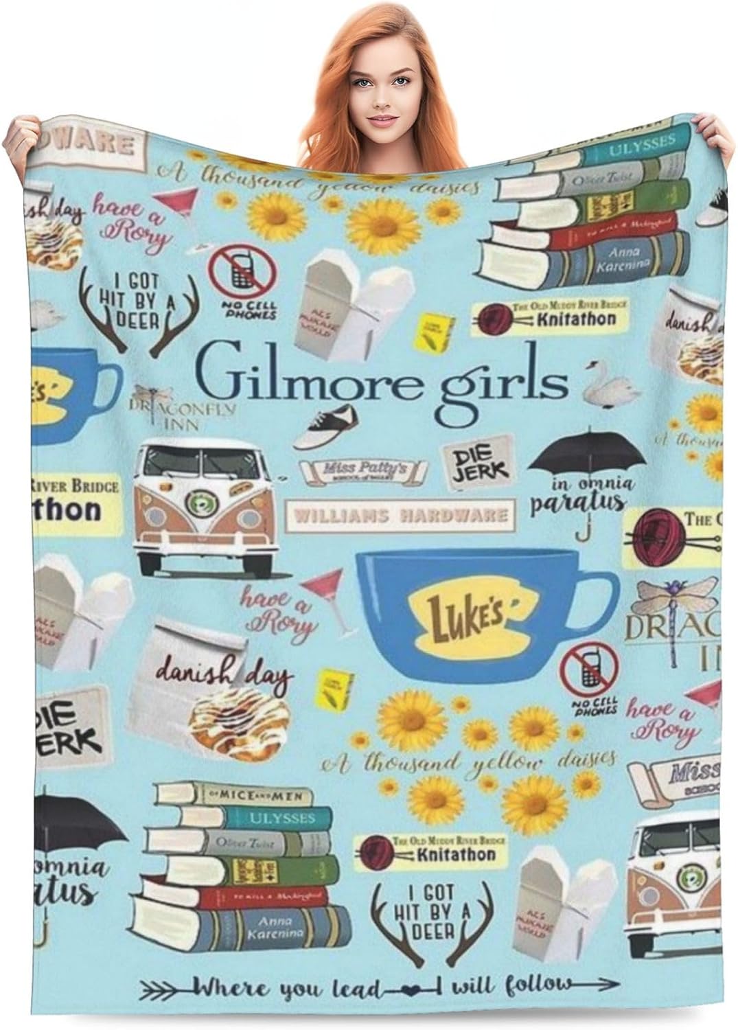 Amazon.com: Gilmore and Girls Blanket Super Soft Flannel Throw Blanket ...
