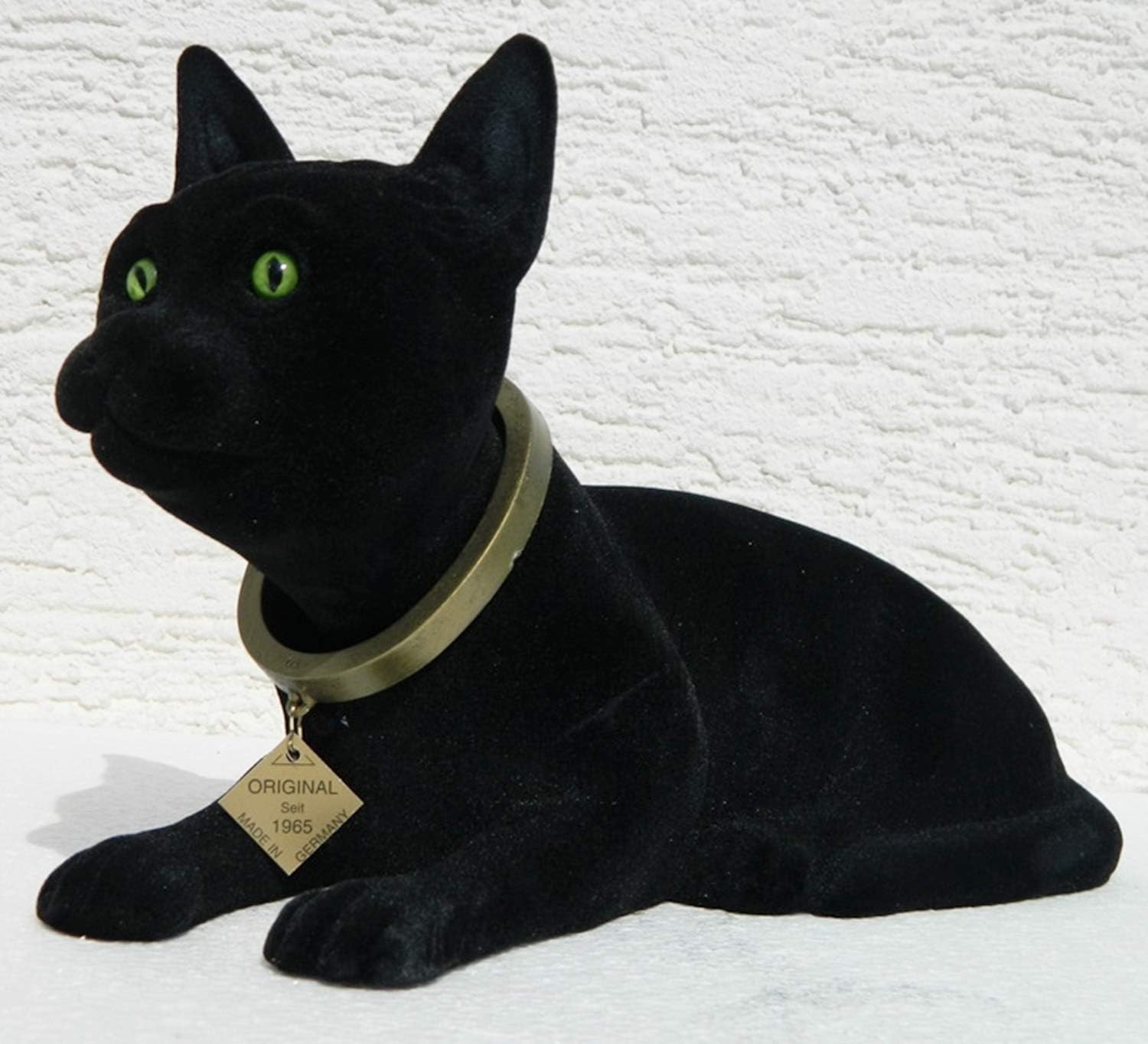 Nodding Sitting Cat Height 17 cm, Black with Nodding Head : Amazon.co ...