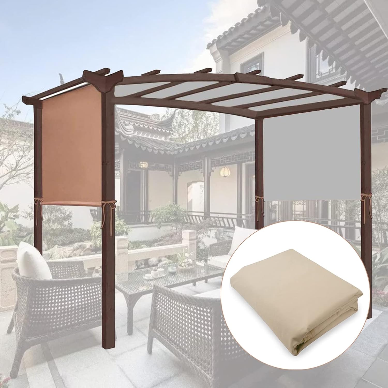 Amazon.com: NIMOSA Universal Pergola Replacement Canopy - Outdoor ...