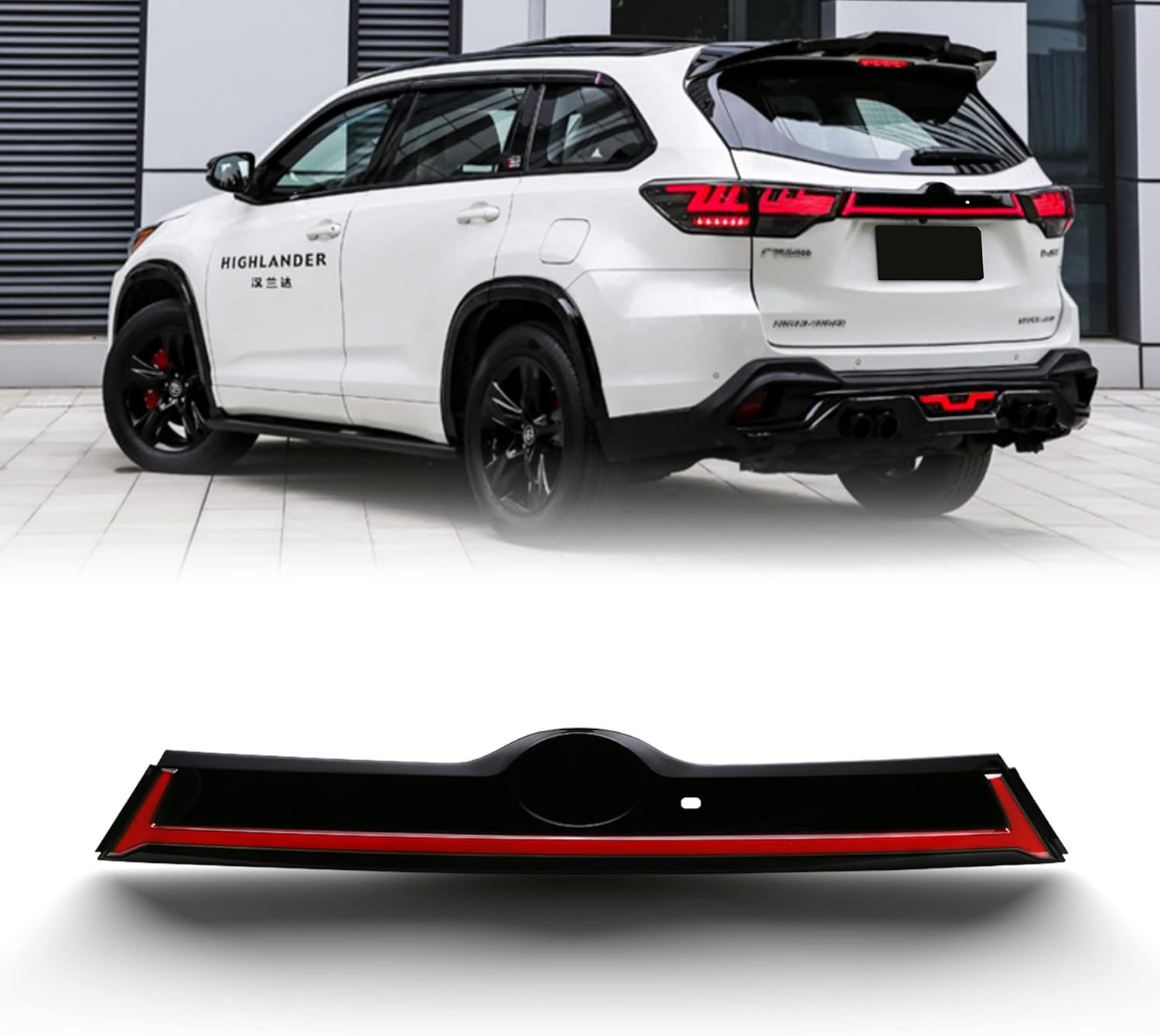 Amazon.com: LED Tailgate Light Tail Light Cover Trunk Lamps For Toyota ...