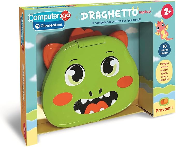Clementoni - Computer Kid Draghetto Laptop Educativo Bambini 2+ Anni ...