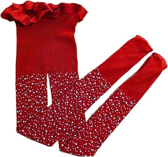 Amazon.com: IZhansean Toddler Girl Thin Rhinestone Fishnet Sparkle ...