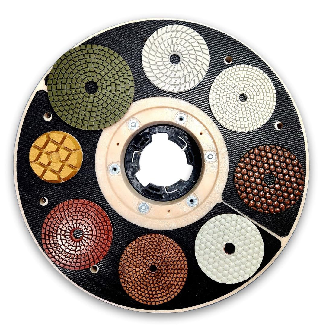 Concrete Polishing Plate for Swing Machines with 6 Pads (Pick Type of ...