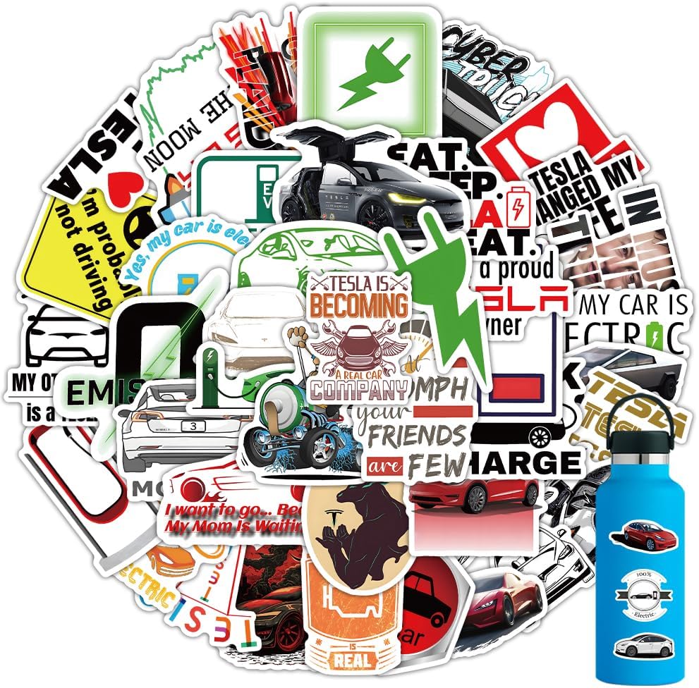 Amazon.com: 104pcs Tesal Car Stickers Pack for Car Bumper，Funny Tsela ...