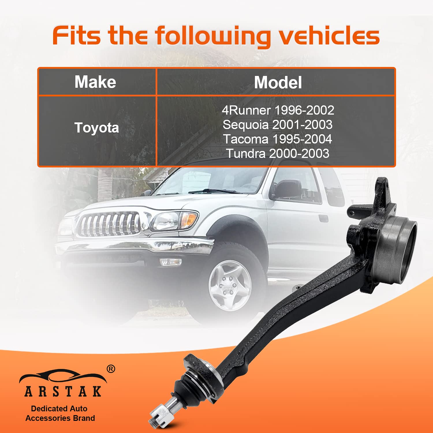 Steering Knuckle Spindle Front Right For Toyota 4Runner, Tacoma, Tundra ...