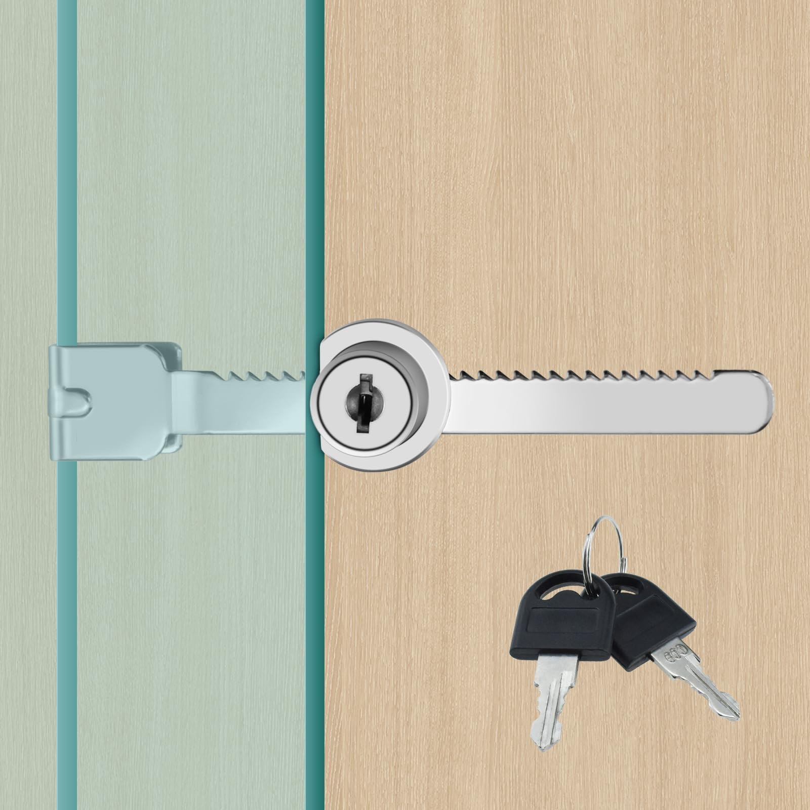 Amazon.com: Stainless Steel Glass Door Lock Anti-Theft Security Lock ...