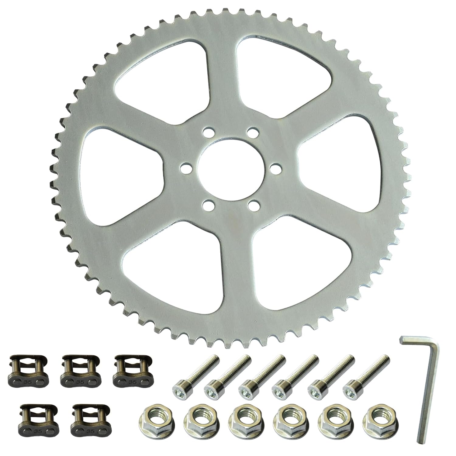 Amazon.com: JNDO Mini Bike Rear Sprocket 65 Teeth #35 Chain Sprocket Go ...