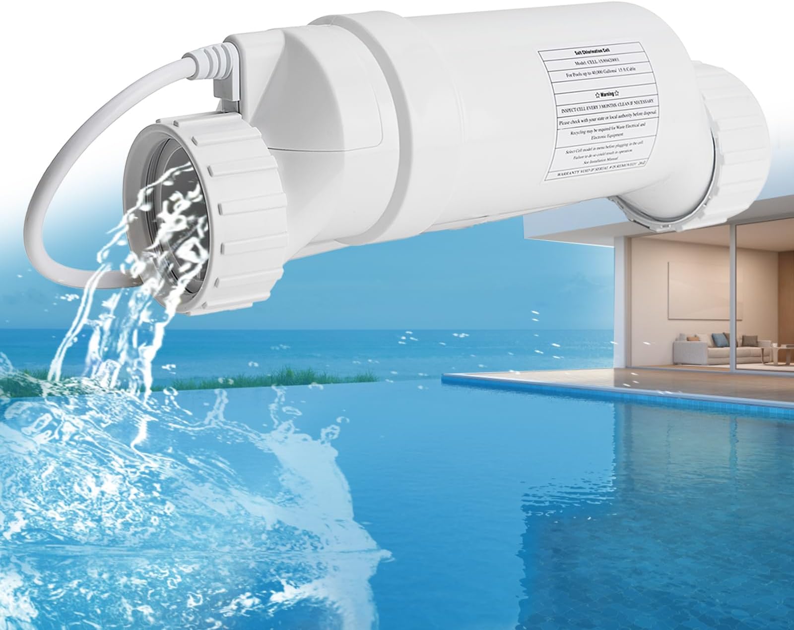 Amazon.com : Salt Cell Fit for Hayward Salt Cell Model Number T-Cell-5 ...