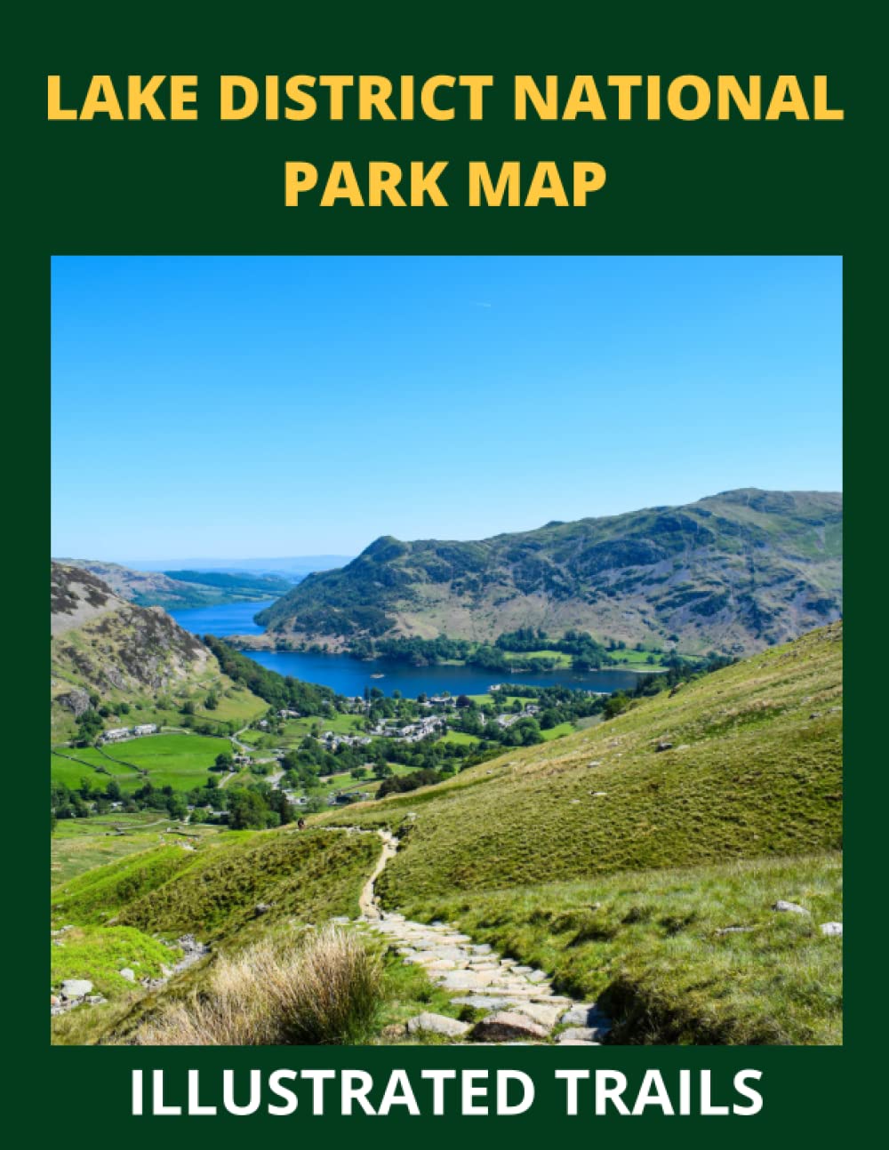 Lake District National Park Map & Illustrated Trails: Guide to Hiking ...