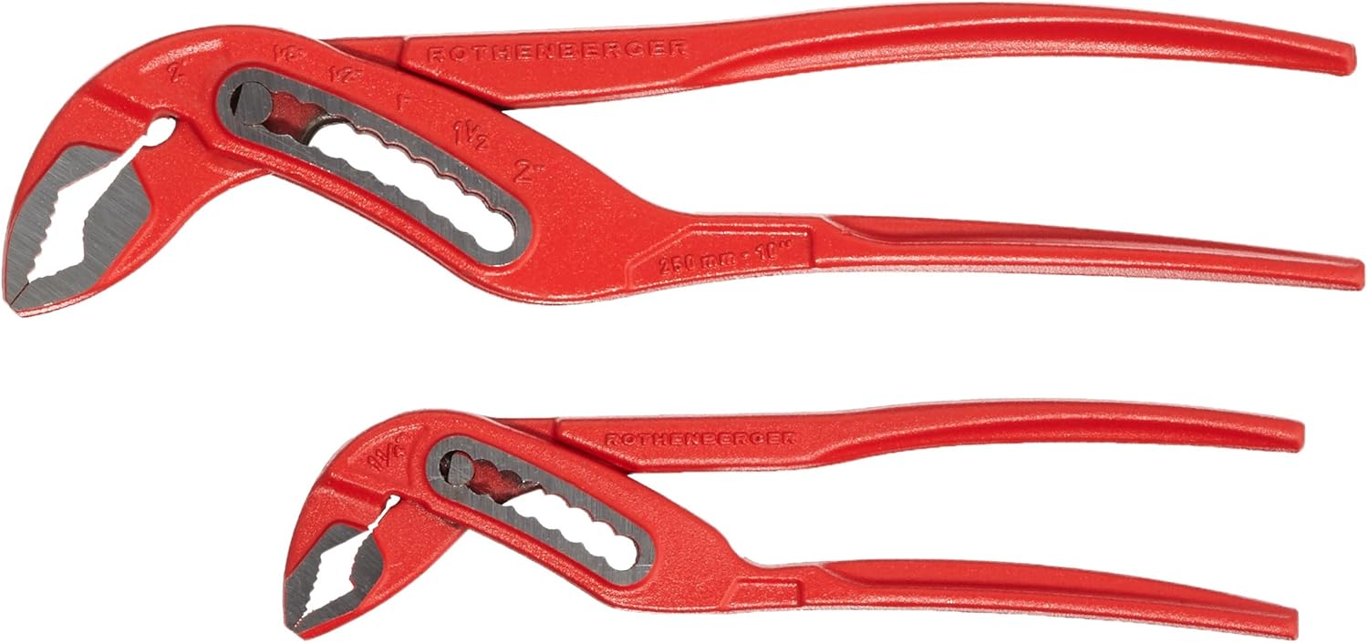 Rothenberger 1000001356 Rogrip S Set of 2 Multigrip Pliers 7/10 Inches ...
