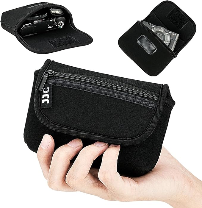 Amazon.com : JJC Neoprene Compact Digital Camera Case Travel Pouch for ...
